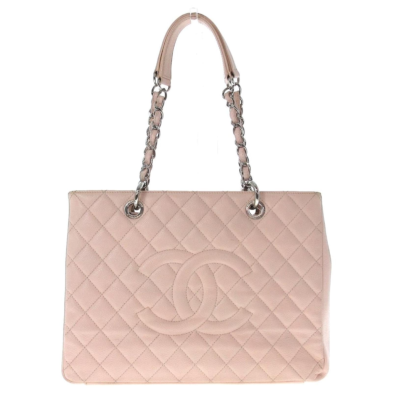 Chanel GST (grand shopping tote) Pink Leather ref.1079676 - Joli Closet