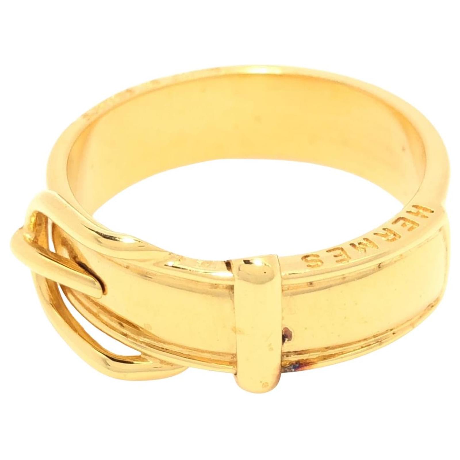 Ring Hermès -- Golden Metal ref.1080450 - Joli Closet