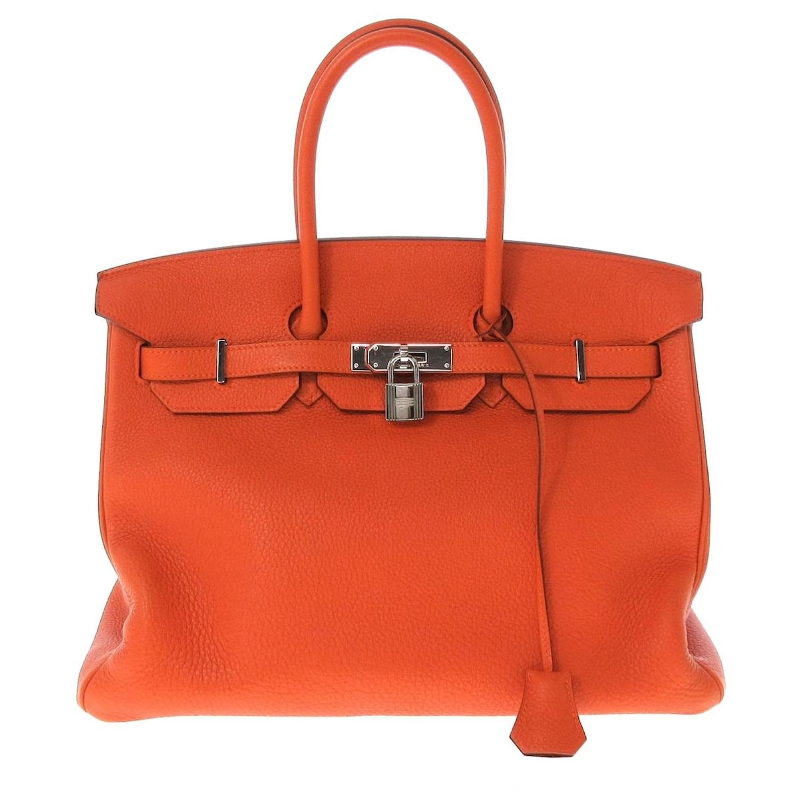 Hermès HERMES BIRKIN 35 Orange Leather ref.1080457 - Joli Closet
