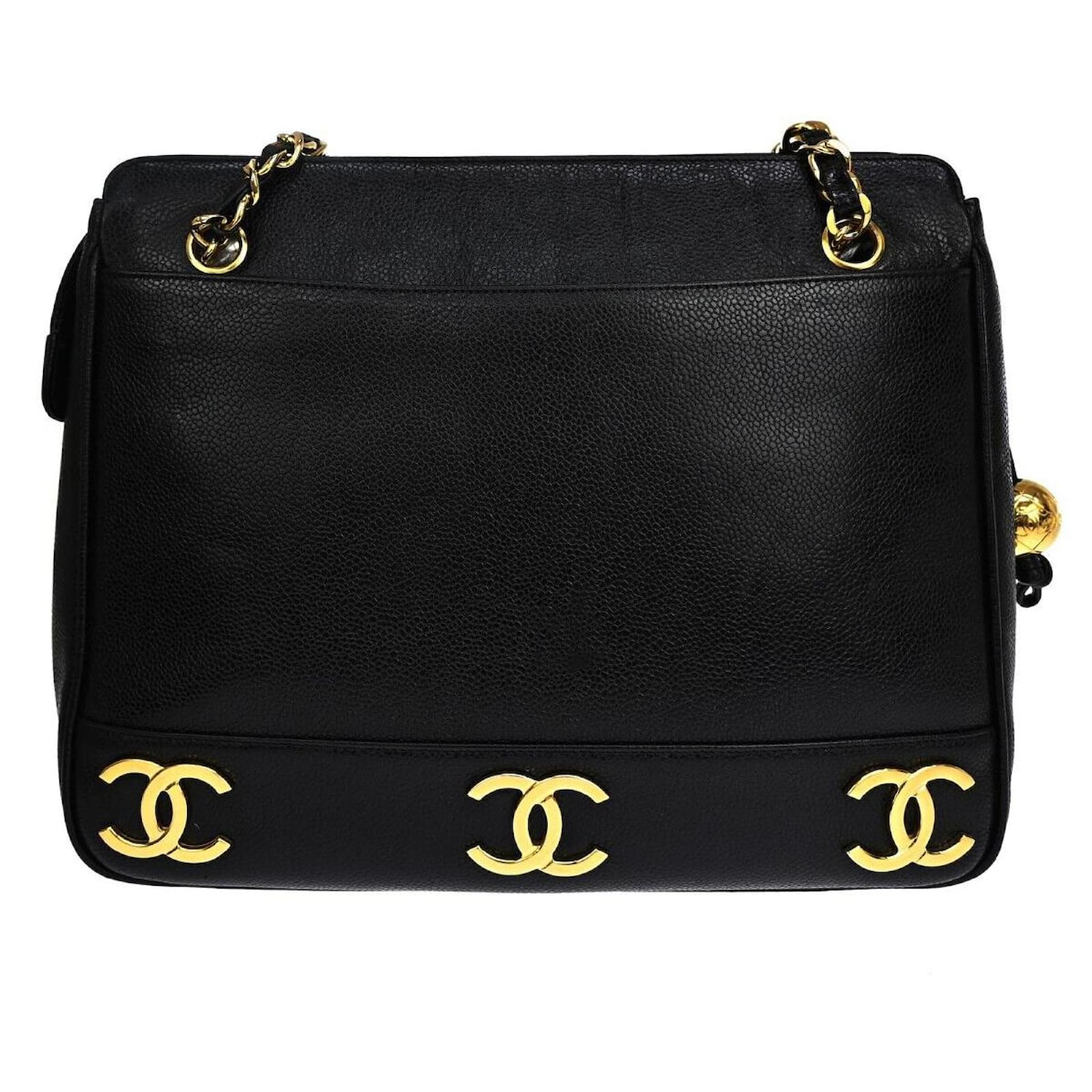 Chanel Triple coco Black Leather ref.1080657 - Joli Closet