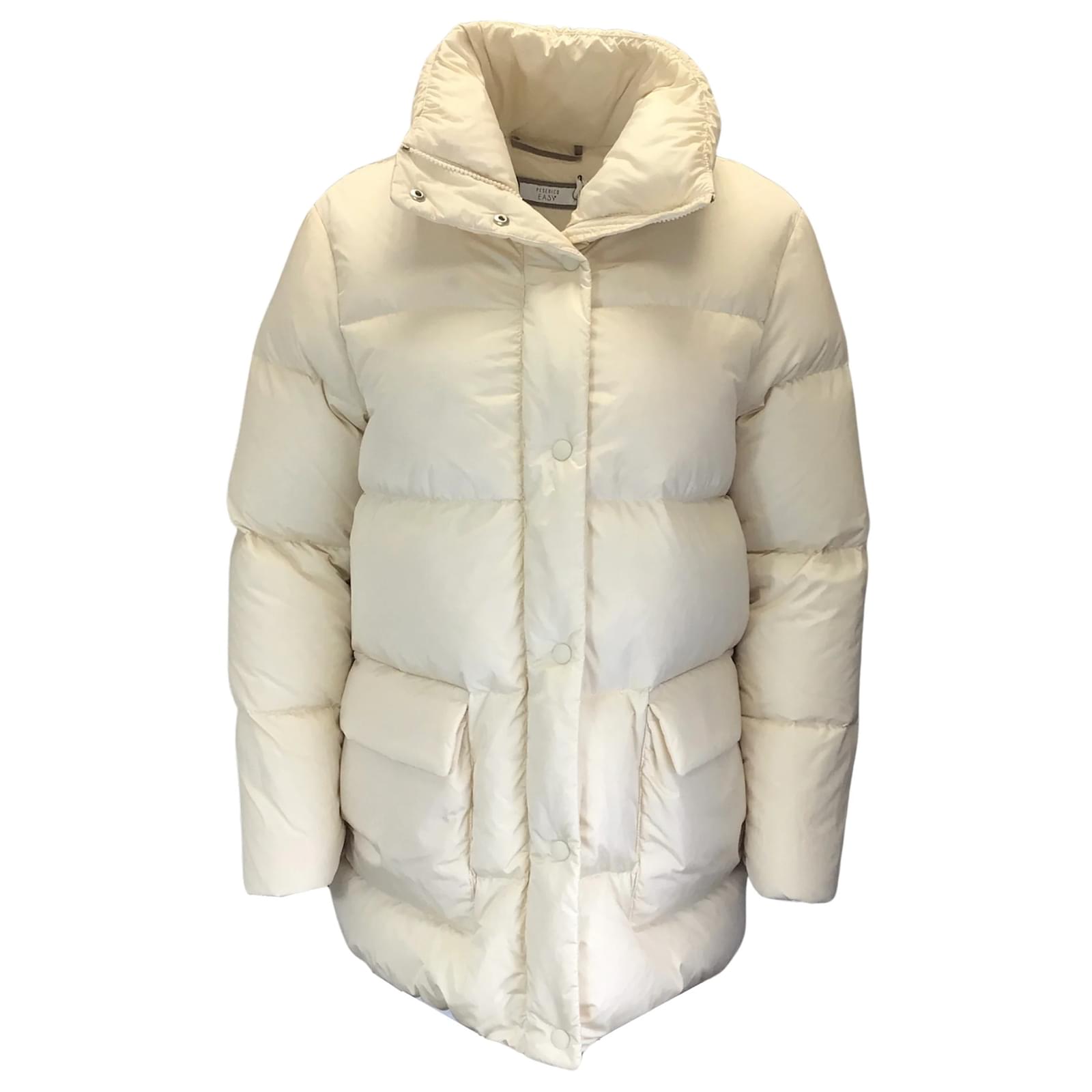 Peserico Ivory Nylon Down Puffer Jacket Cream Synthetic ref.1081464 ...