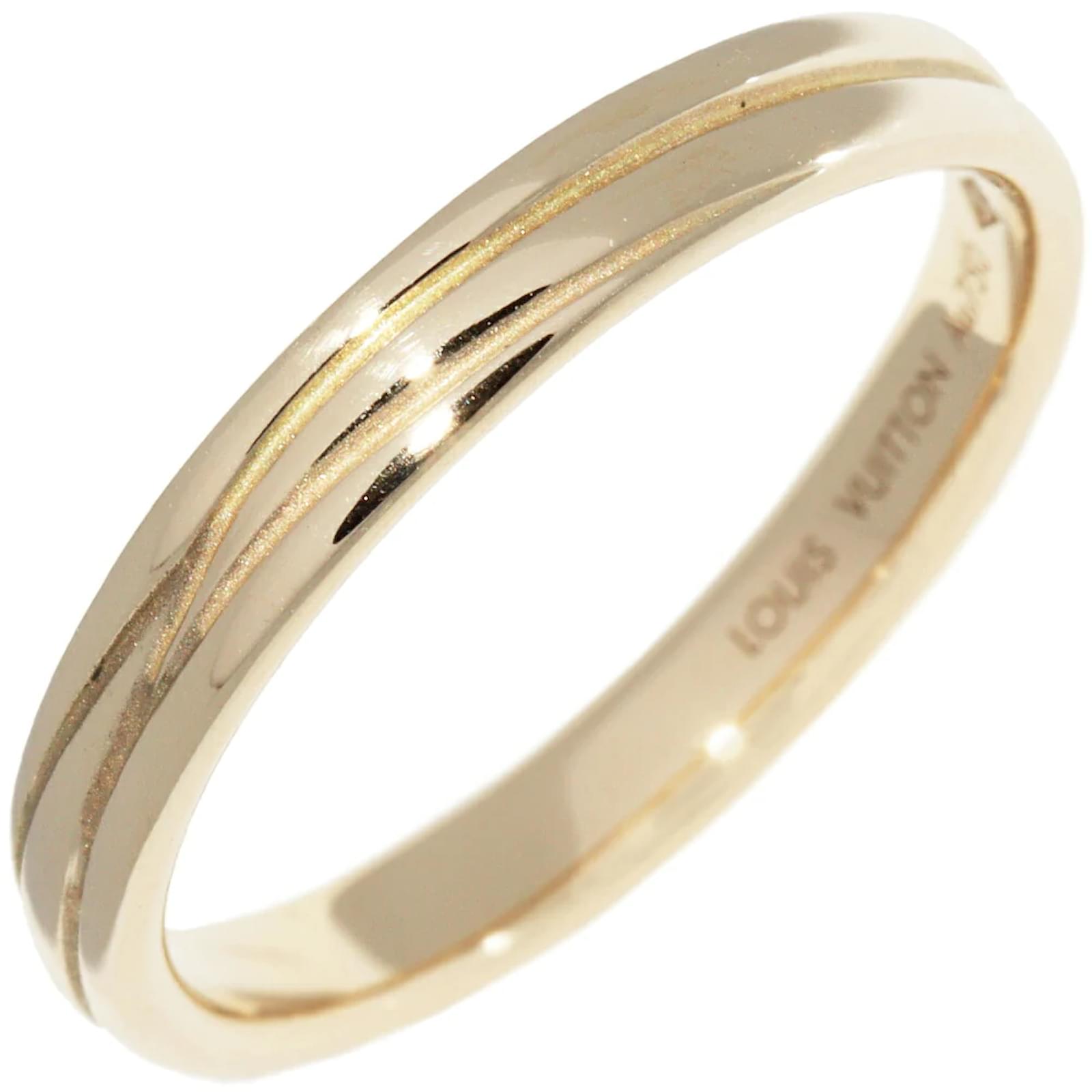 Louis Vuitton 18K Epi Alliance Ring Golden Metal Gold ref.1081727 ...