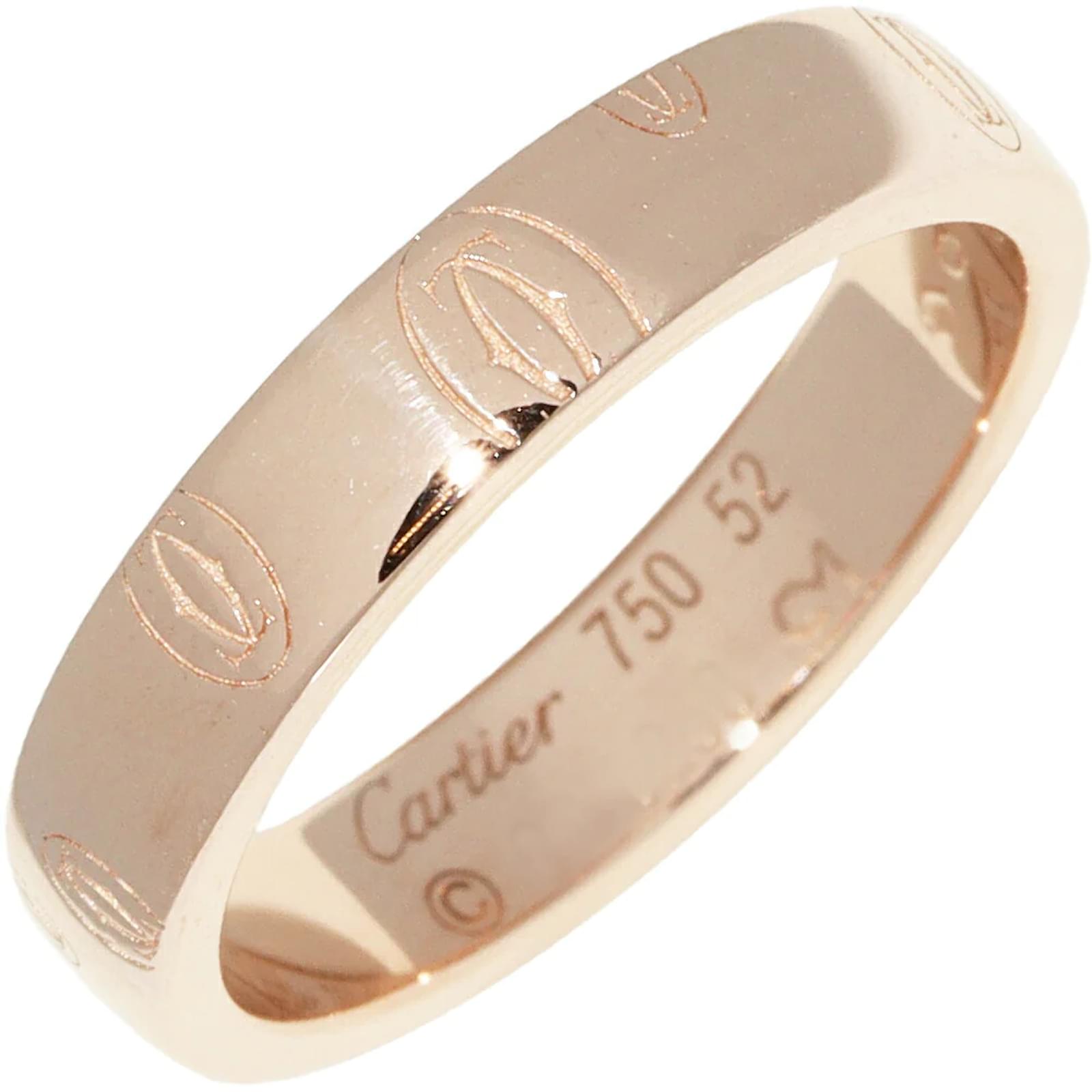 Cartier 18K Happy Birthday Ring Golden Metal Gold ref.1081747 - Joli Closet