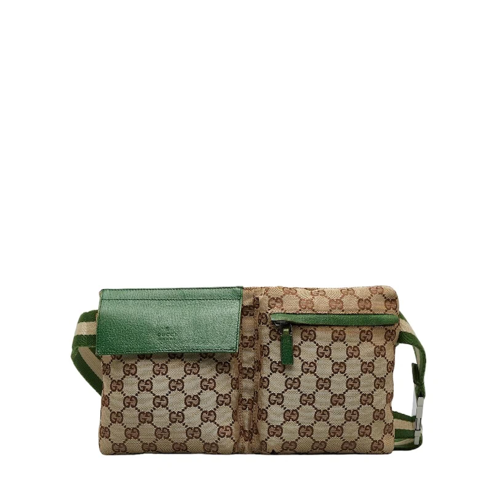 Gucci GG Canvas Belt Bag 28566 Brown Cloth ref.1082135 - Joli Closet