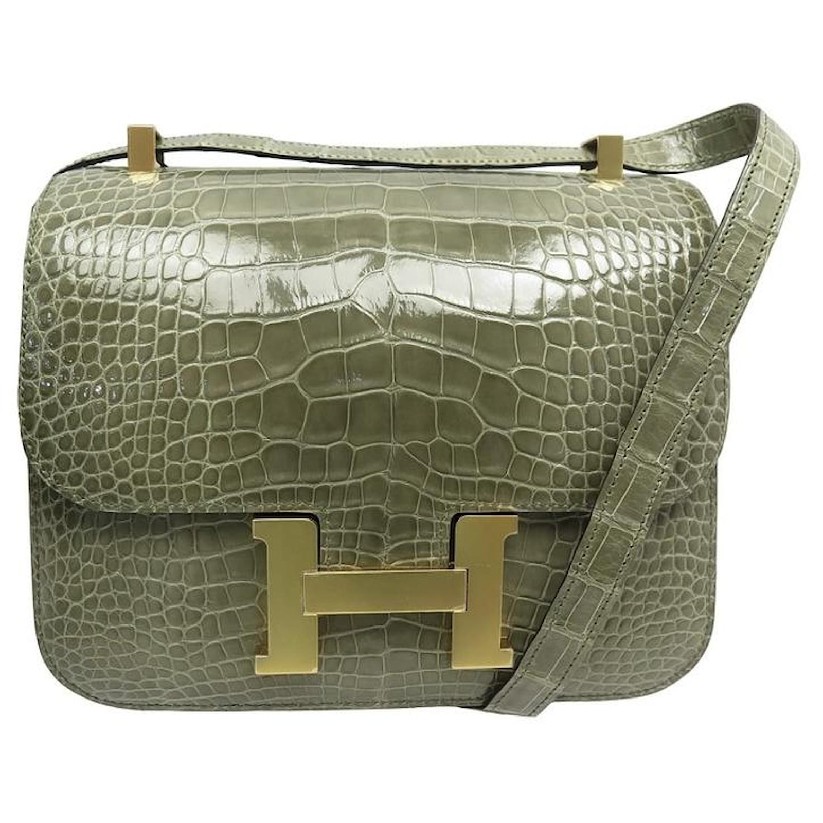 Hermès NEUF SAC A MAIN HERMES CONSTANCE III 24 ALLIGATOR MISSISSIPPI ...