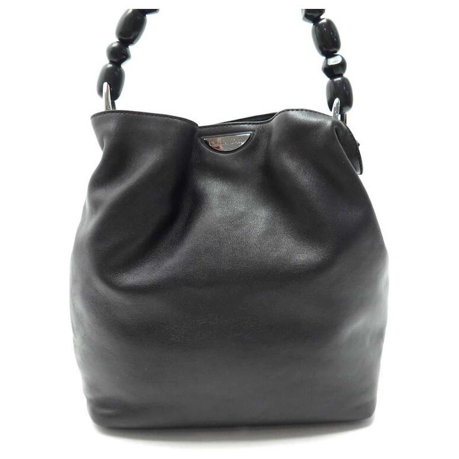 NEUF SAC A MAIN CHRISTIAN DIOR MALICE PERLA PM CUIR MARRON LEATHER ...