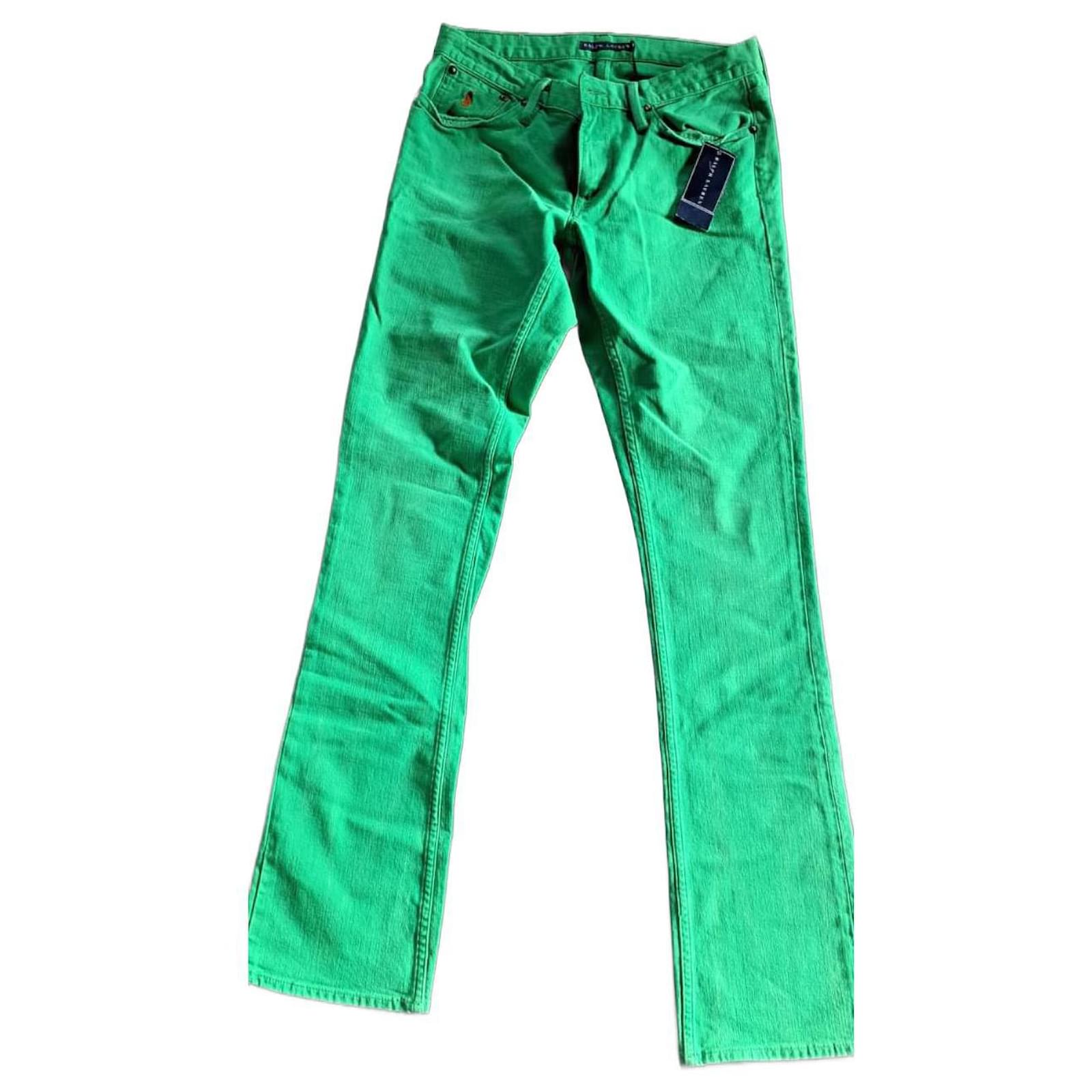 Ralph Lauren Blue Label Jeans Green Cotton Elastane ref.1087847 - Joli ...