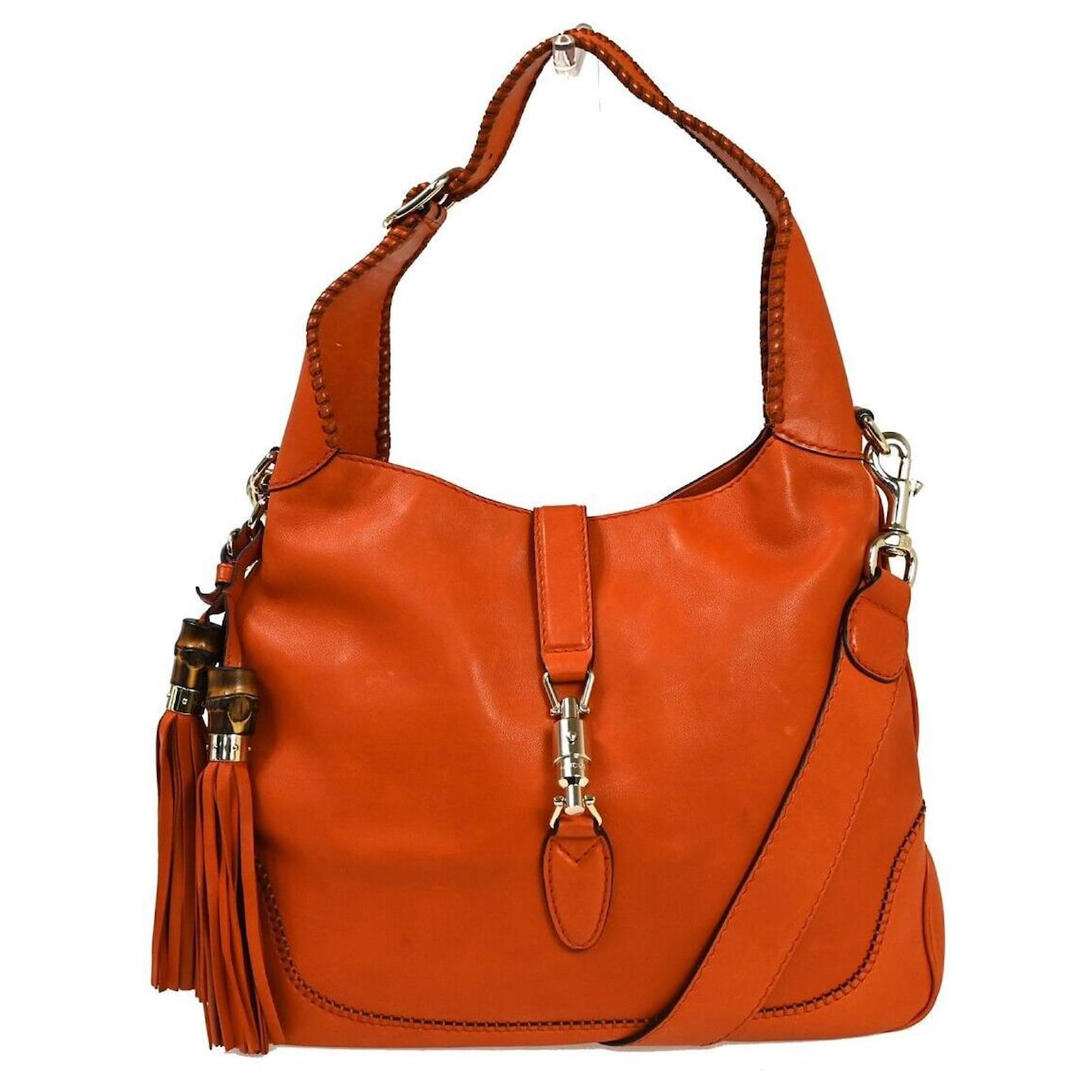 Gucci Jackie Orange Leather ref.1087927 - Joli Closet