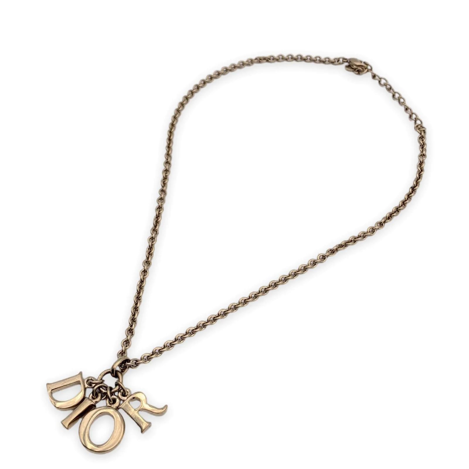 Collier Christian Dior Métal Doré ref.1088671 - Joli Closet