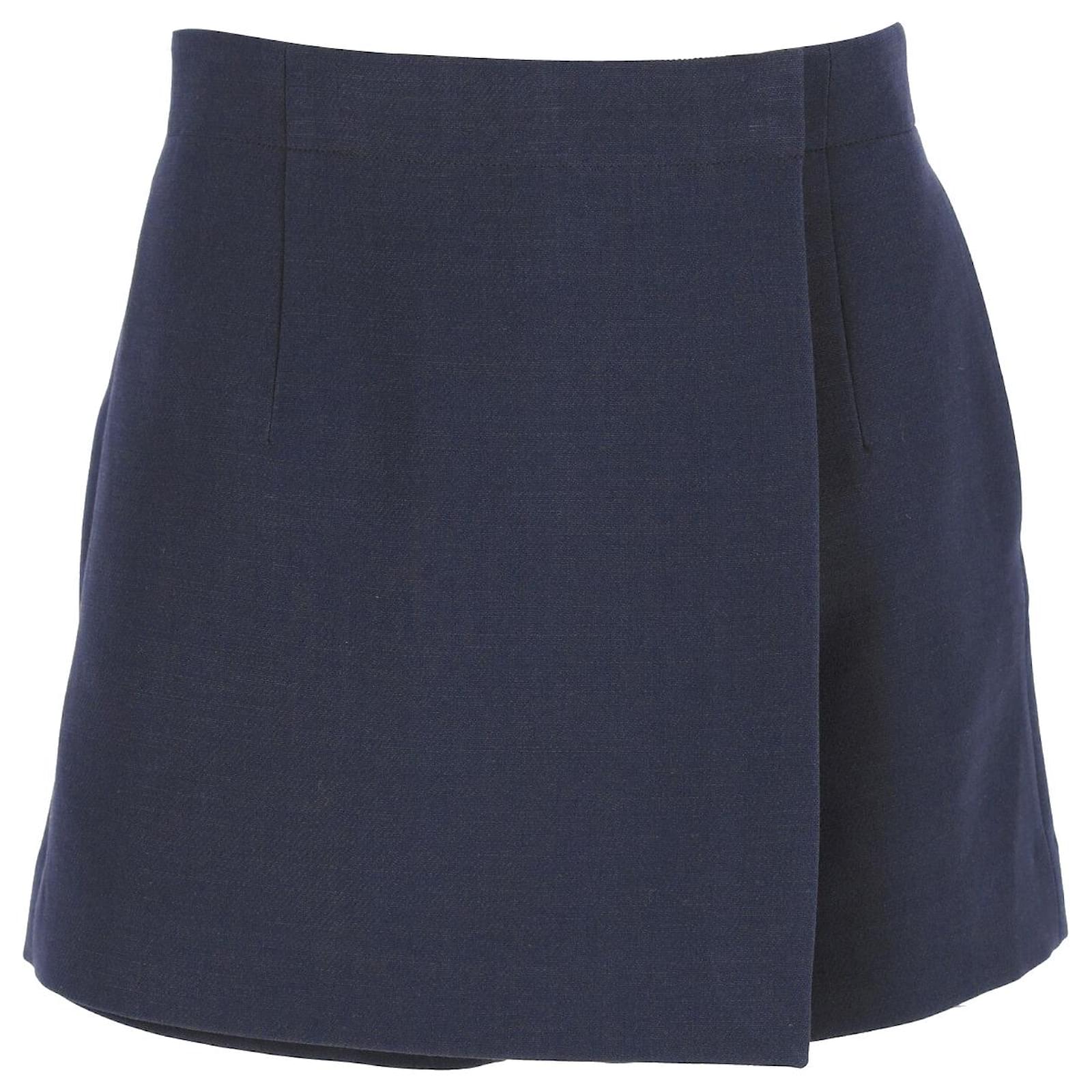 Christian Dior Mini Skorts in Black Wool ref.1089215 - Joli Closet