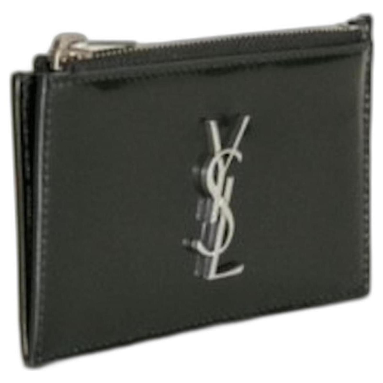 Saint Laurent YSL Card wallet new Black Leather ref.1090138 - Joli Closet