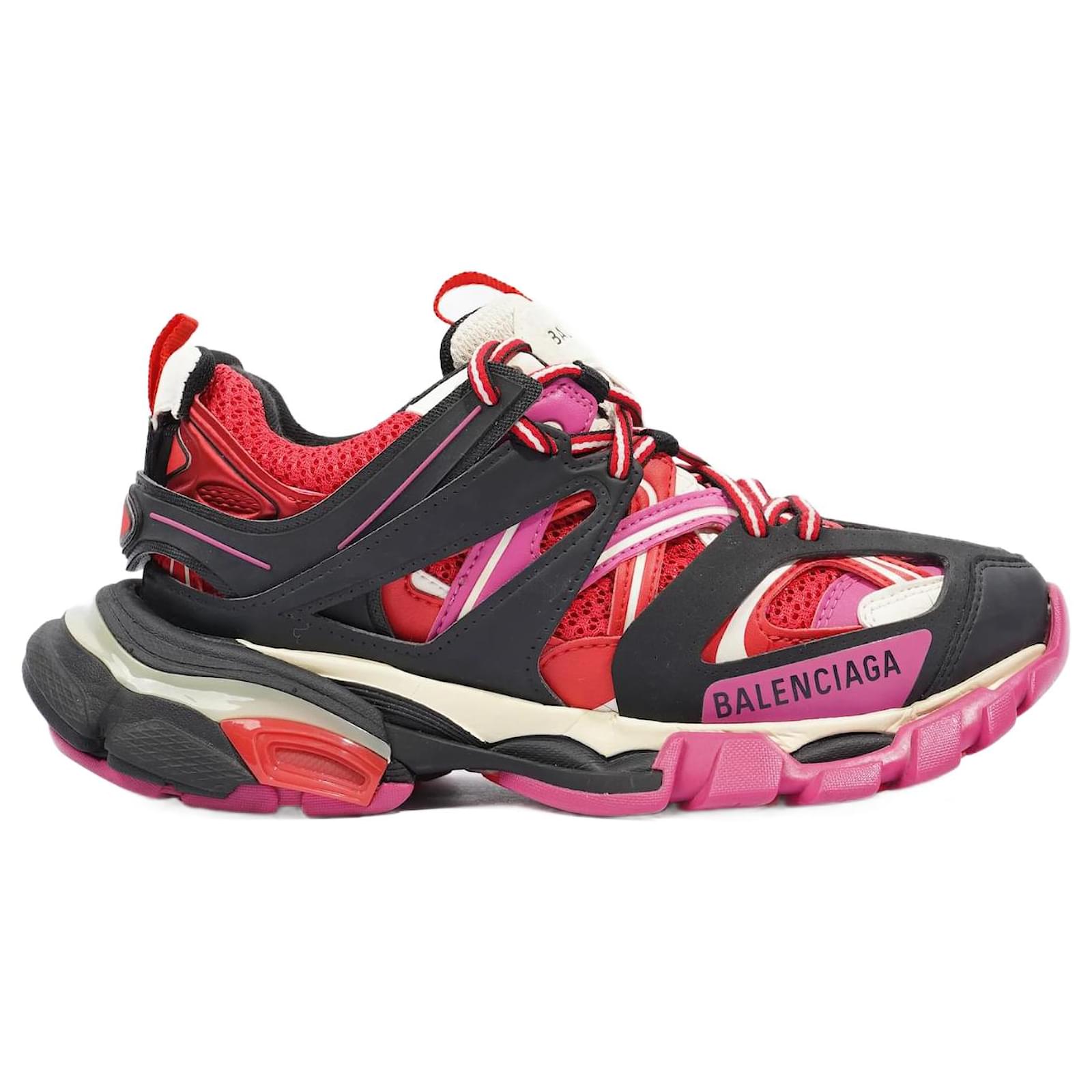 Balenciaga Track Red / Black / Pink Mesh EU 36 Uk 3 Cloth ref.1090177 ...