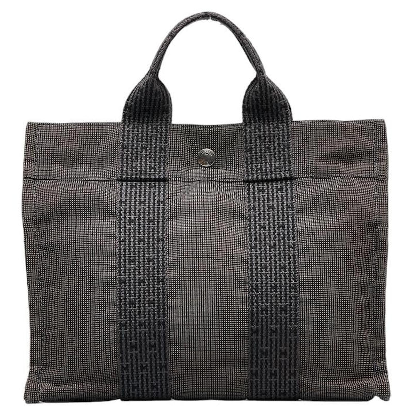 Hermès Her Line Tote PM Brown Cloth ref.1090304 - Joli Closet