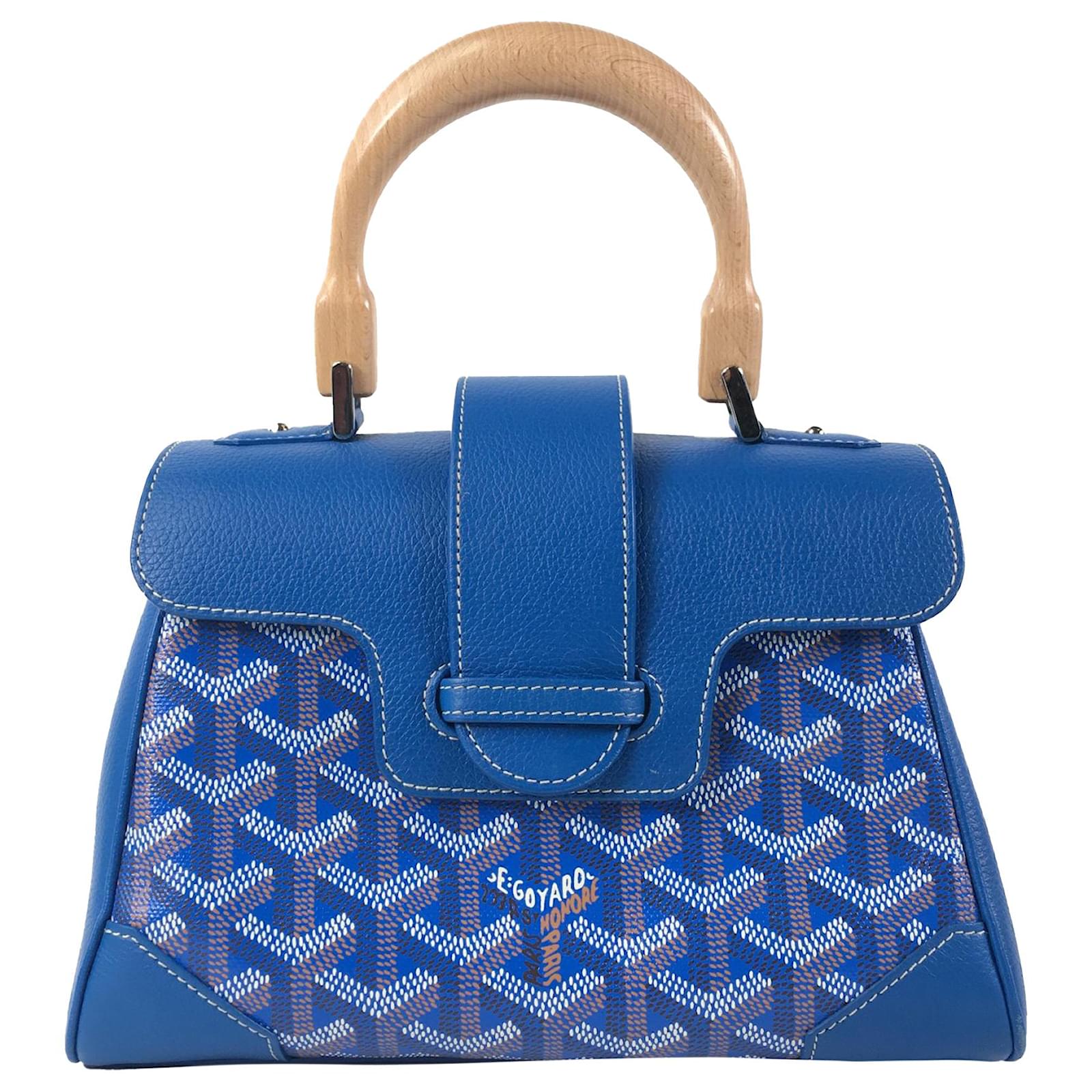 Goyard Blue Mini Goyardine Saigon Cloth Cloth ref.1091827 - Joli Closet