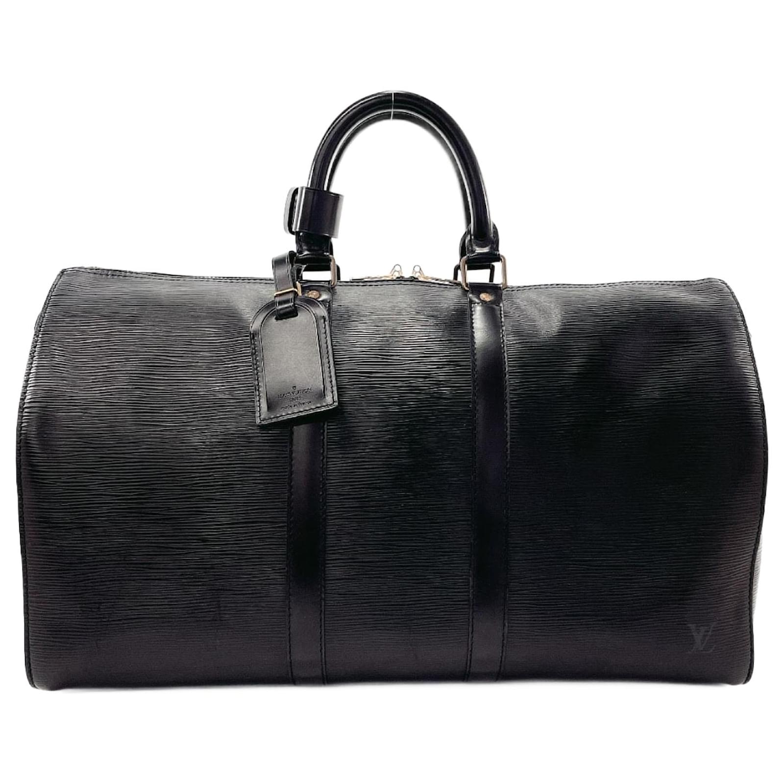 Louis Vuitton Keepall 45 Black Leather ref.1091946 - Joli Closet