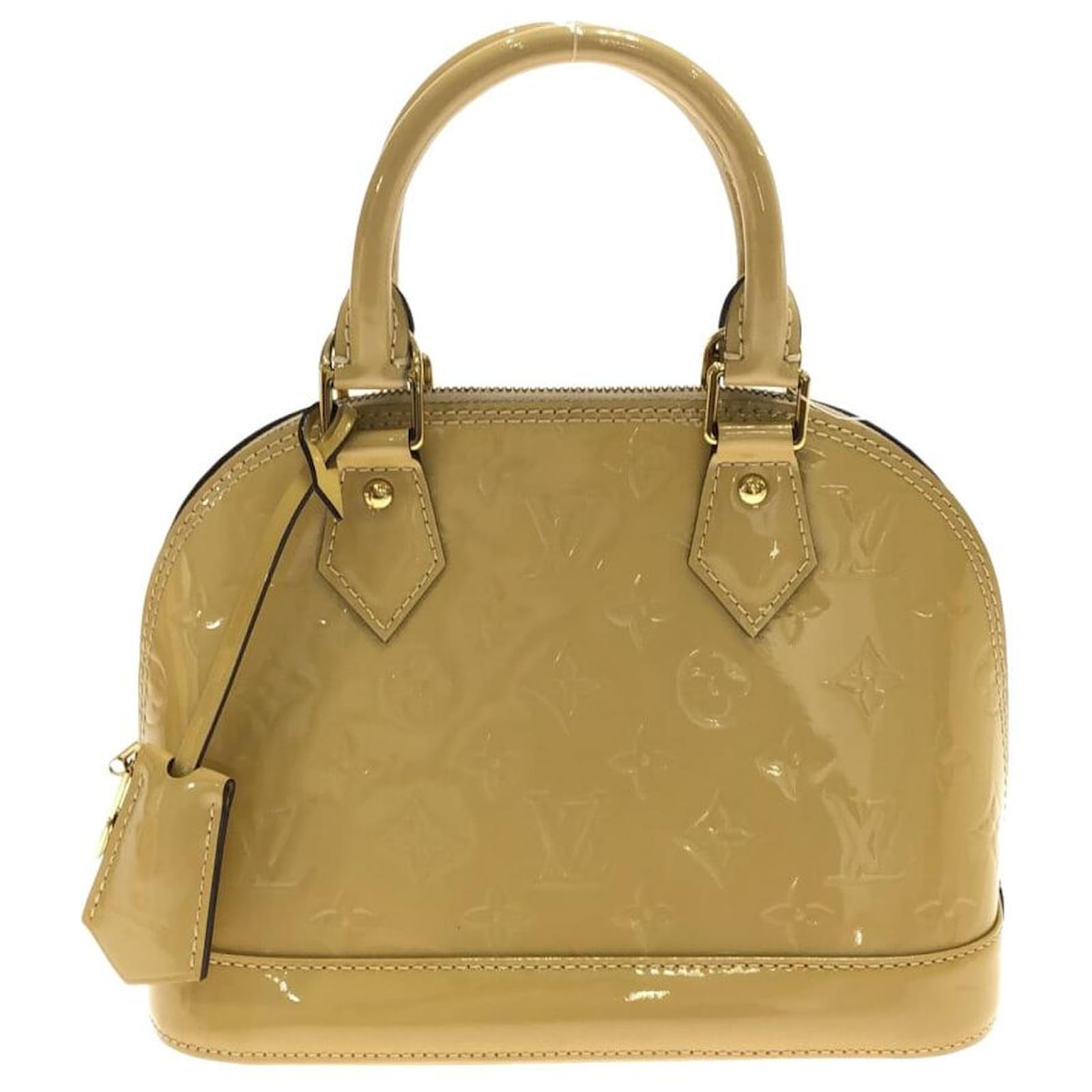 Louis Vuitton Alma BB Yellow Patent leather ref.1092725 - Joli Closet