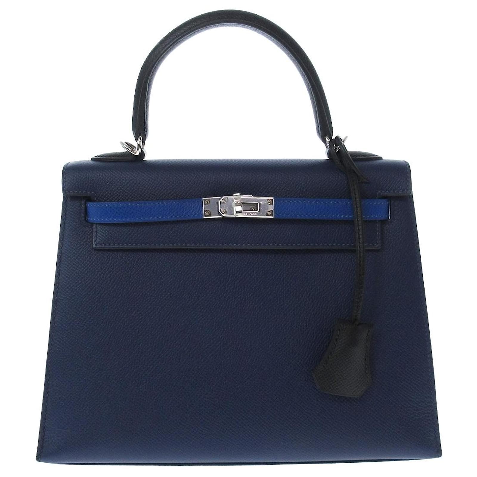 Hermès hermes kelly 25 Blue Leather ref.1093743 - Joli Closet