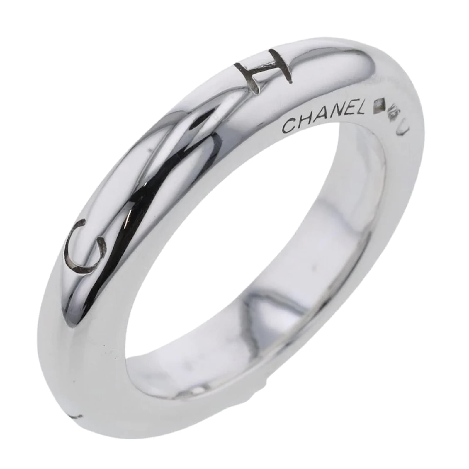 Chanel Bague étroite avec logo Argent Argenté ref.1095368 - Joli Closet