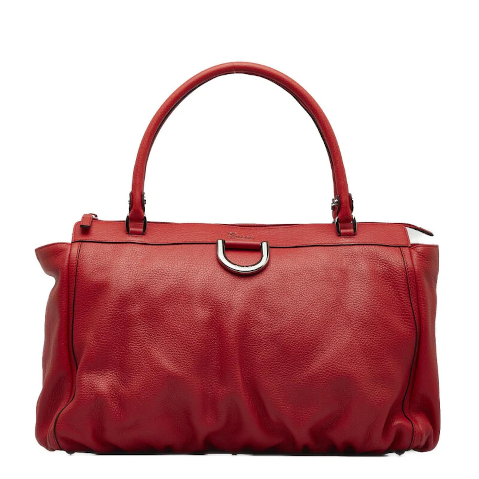 Gucci Leather Abbey Tote Bag 341491 Red ref.1097857 - Joli Closet