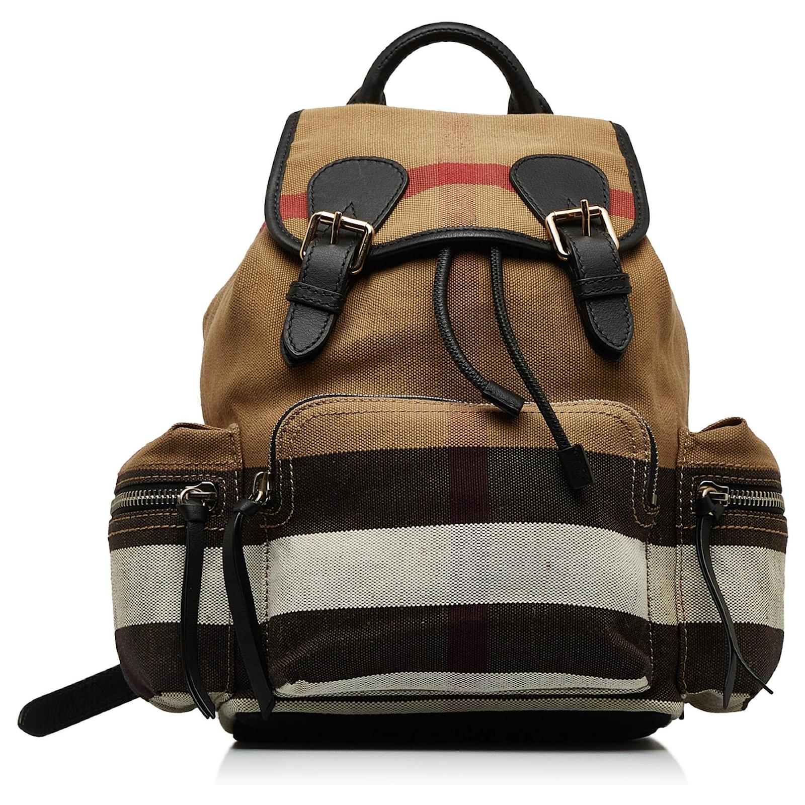 Burberry Brown Big Check Backpack (Sold) - Joli Closet