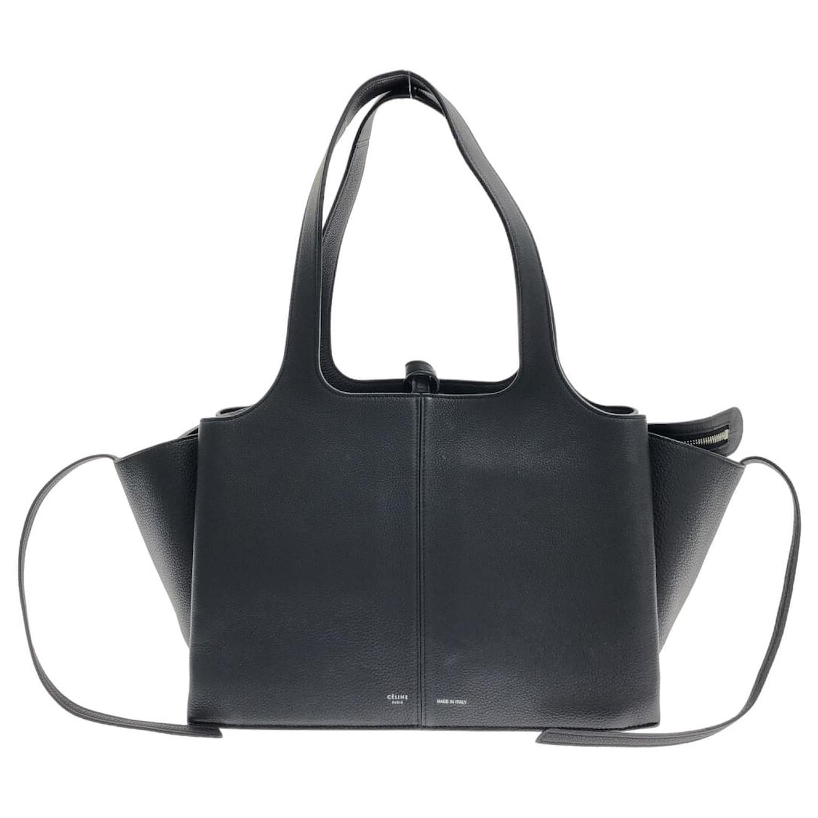 Céline Tri-Fold Black Leather ref.1099690 - Joli Closet