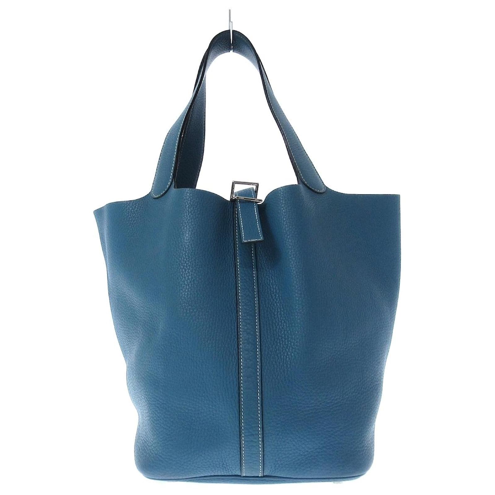 Hermès Picotin Blue Leather ref.1099711 - Joli Closet