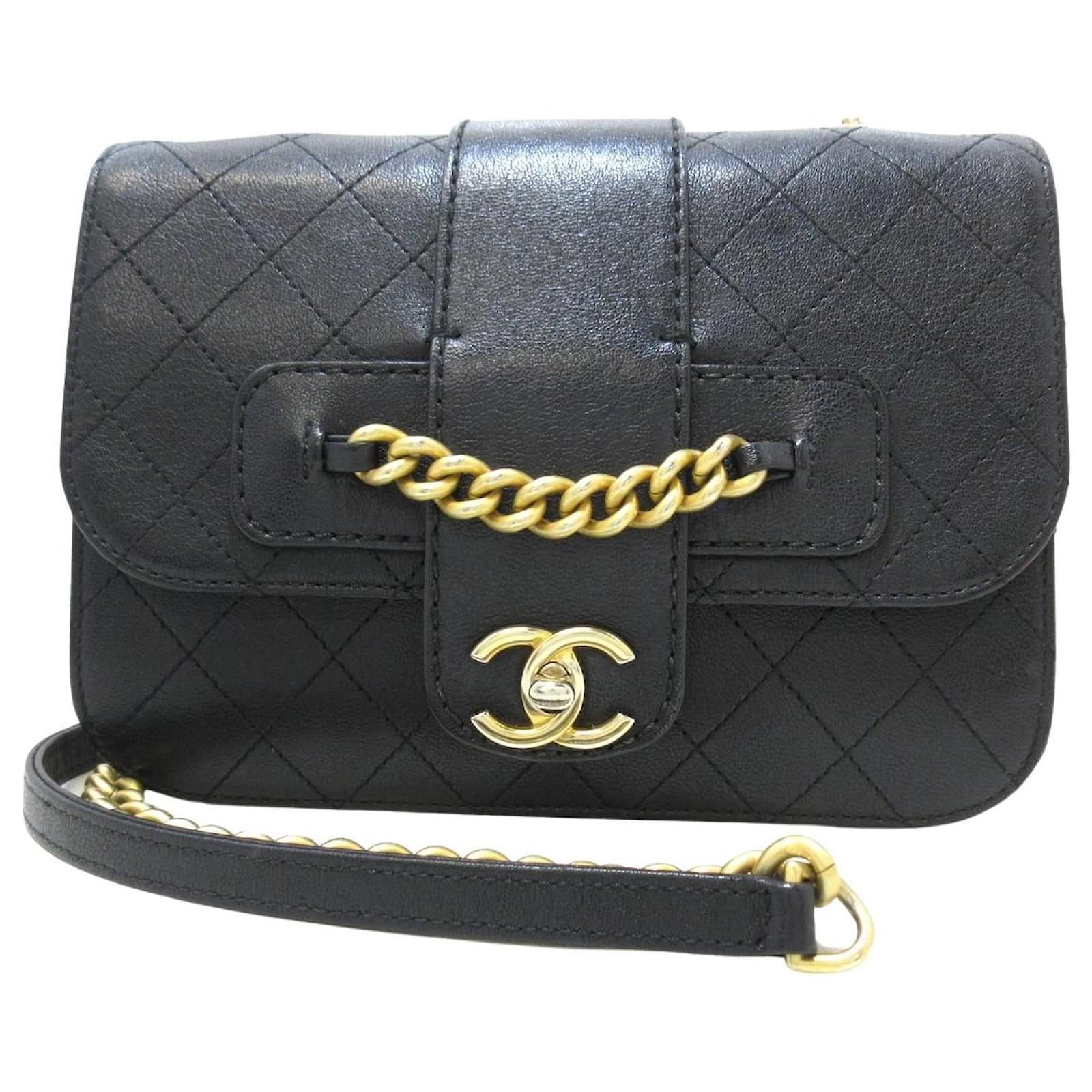Chanel Matrasse Black Leather ref.1100345 - Joli Closet