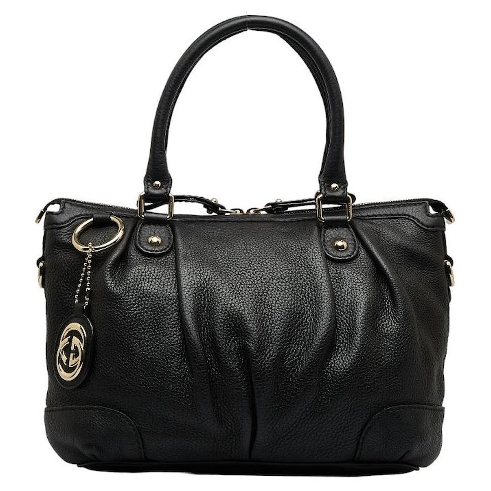 Gucci Leather Sukey Handbag 247902 Black Pony-style calfskin ref ...