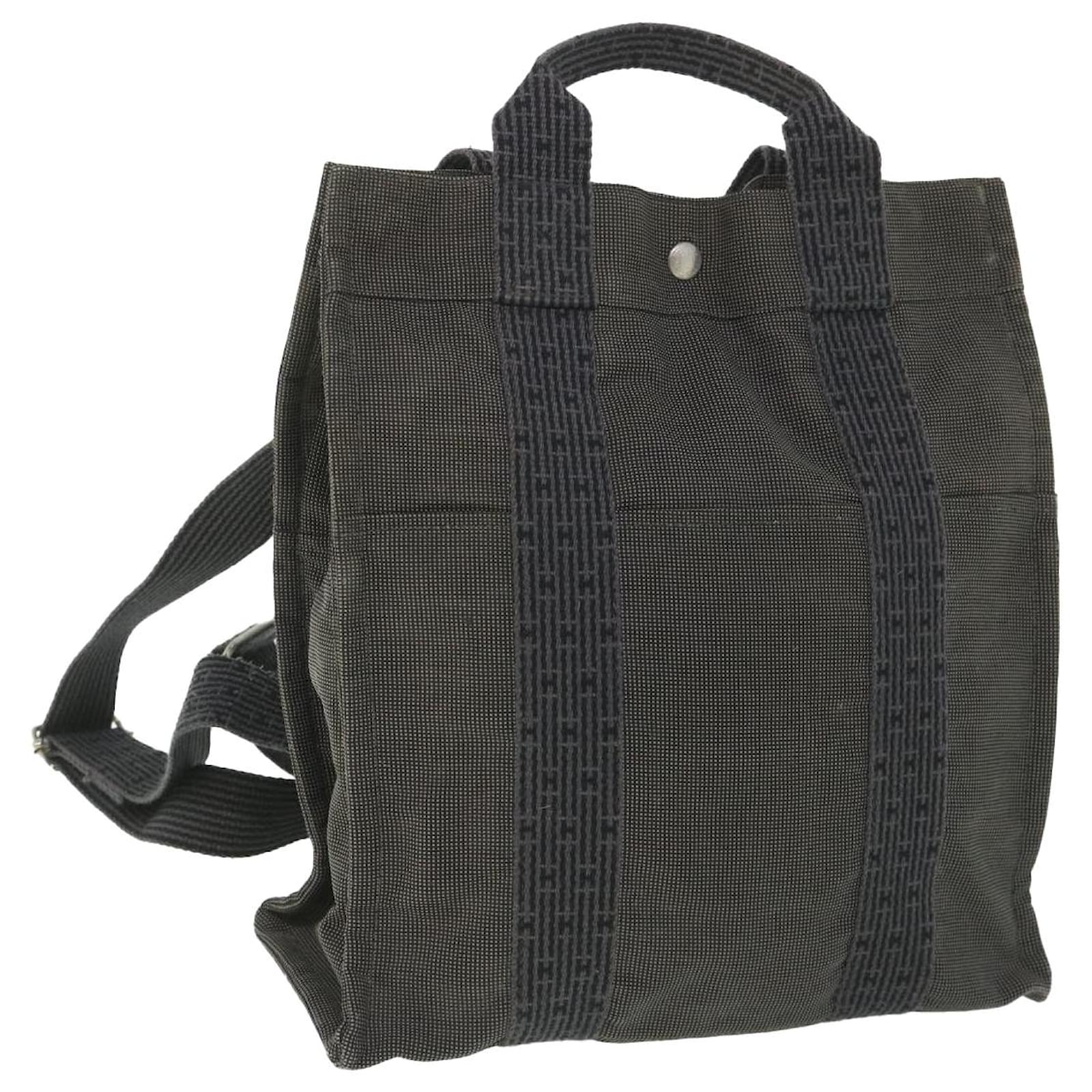 Hermès HERMES Her Line Backpack Nylon Gray Auth 55455 Grey ref.1101283 ...