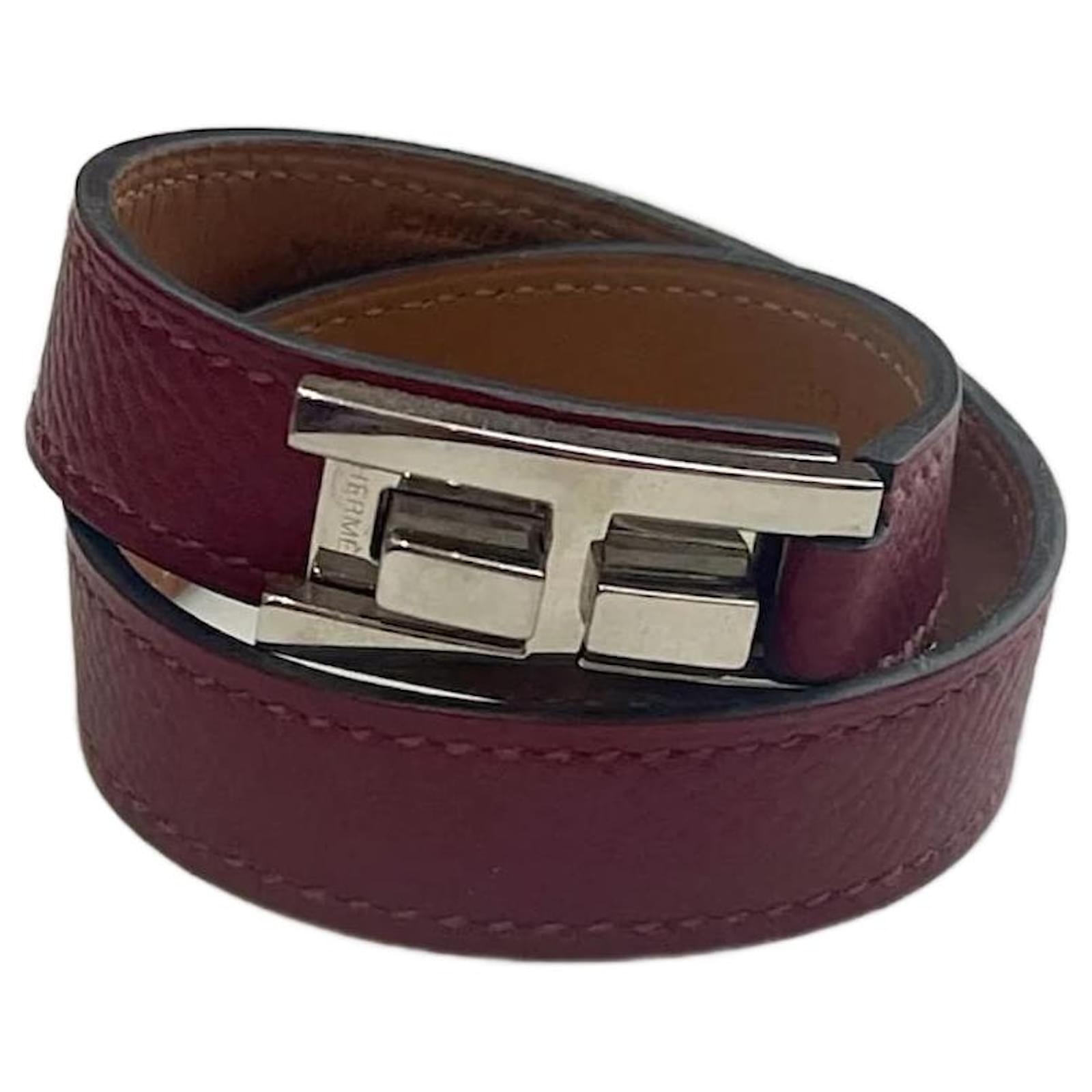 Hermès HERMES Bracelets T. leather Red ref.1101459 - Joli Closet