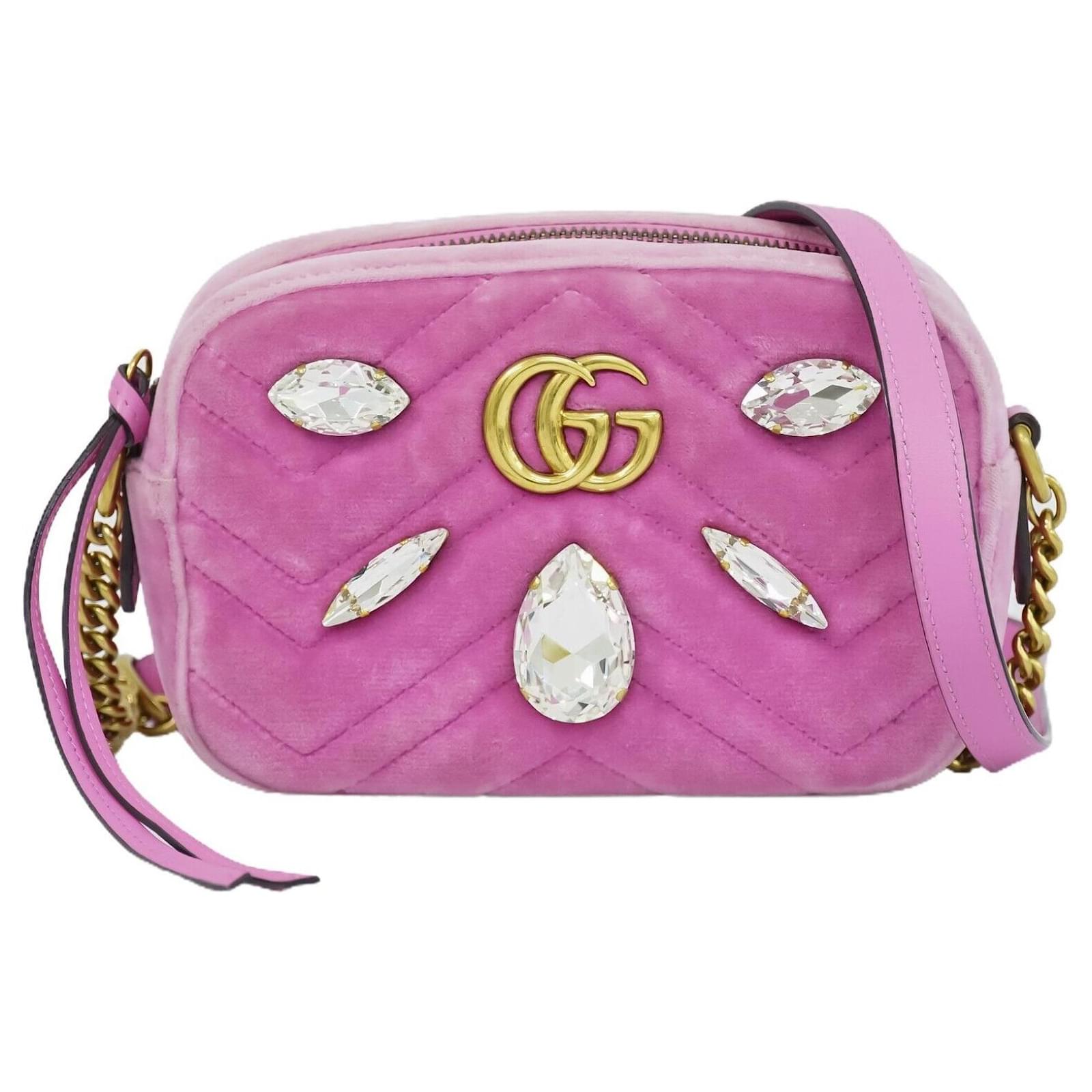 Gucci GG Marmont Pink Velvet ref.1102216 - Joli Closet
