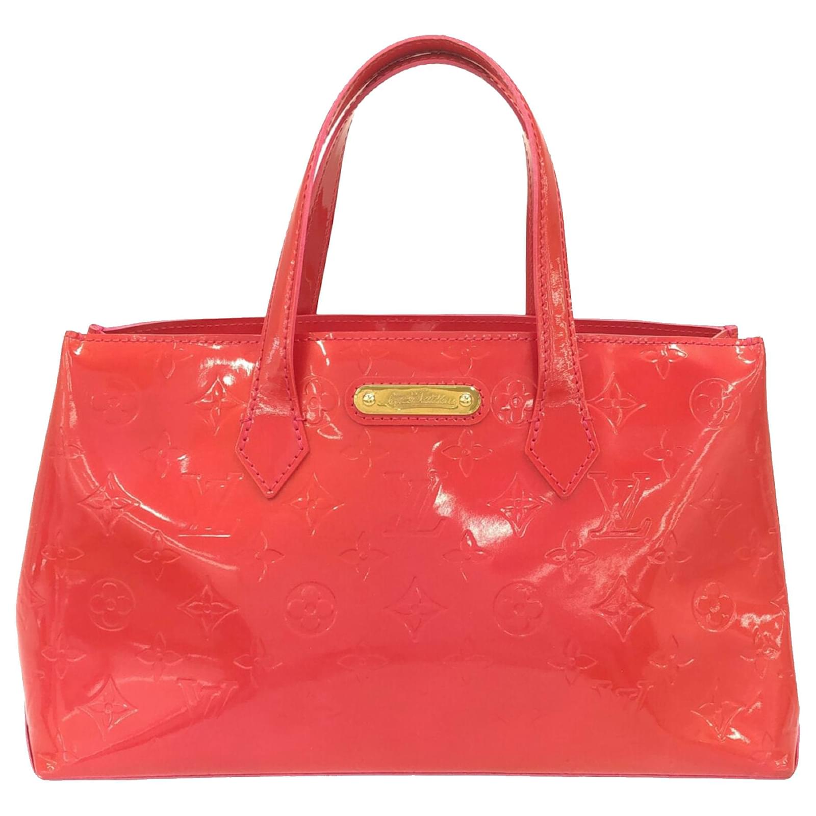 Louis Vuitton Red Monogram Vernis Wilshire PM Leather Patent leather ...