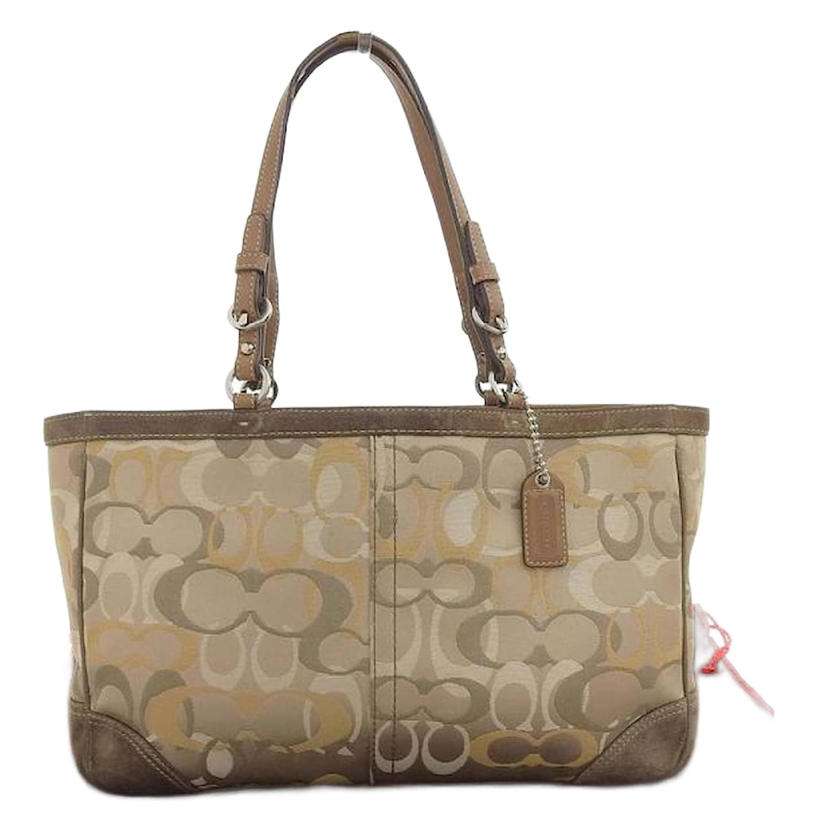 Coach Signature Canvas Tote Bag 2178 Brown Cloth ref.1105572 - Joli Closet