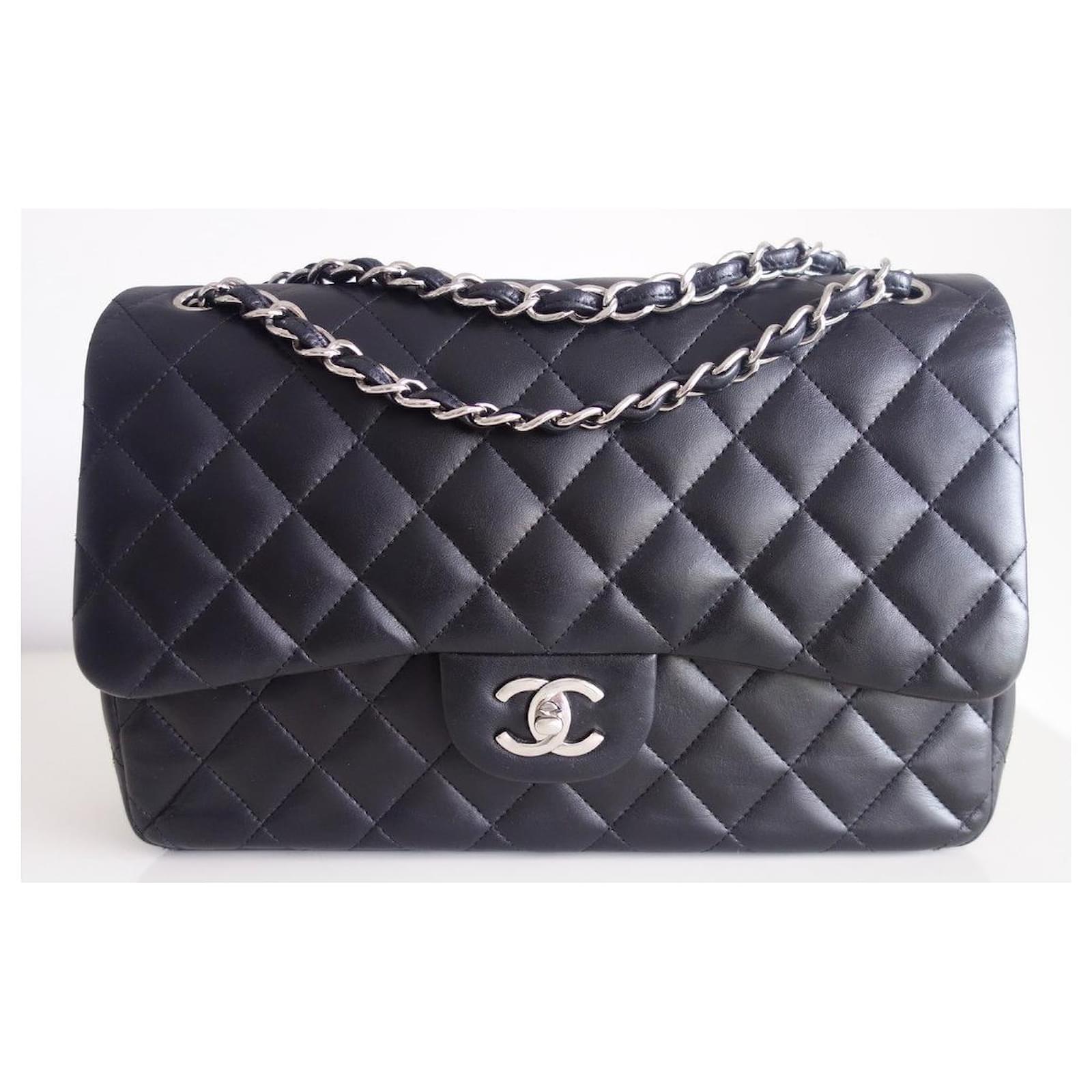 Timeless Chanel Classic large model bag Black Leather ref.1105878 ...