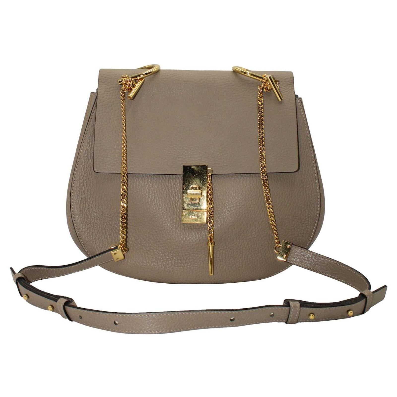 Chloé Chloe Large Drew Bag in Brown Leather ref.1106124 - Joli Closet