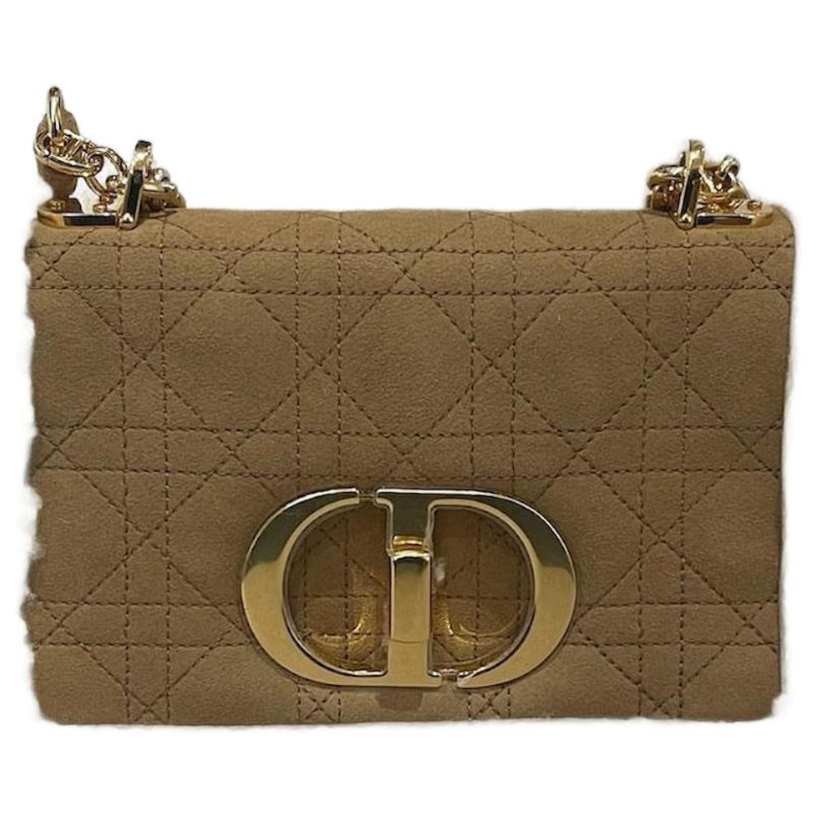 Cannage DIOR Handbags T. Suede Beige ref.1107243 - Joli Closet