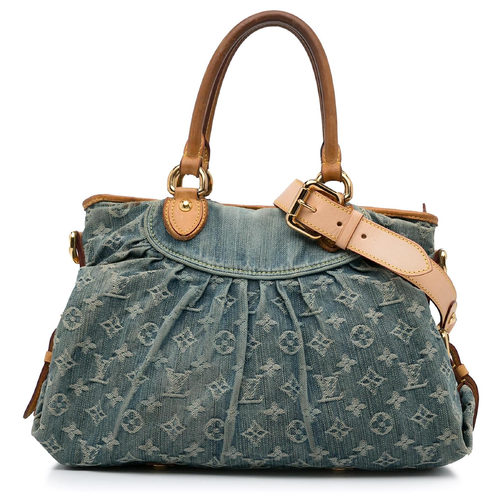 Louis Vuitton Blue Monogram Denim Neo Cabby MM Blau John Tuch ref ...