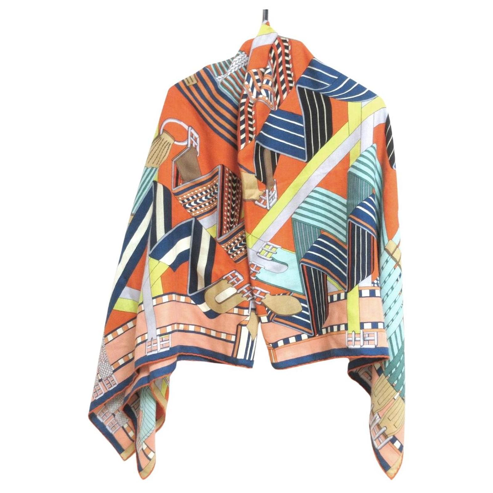 Hermès Herm s Carr 140 Multiple colors Cashmere ref.1108426 - Joli Closet