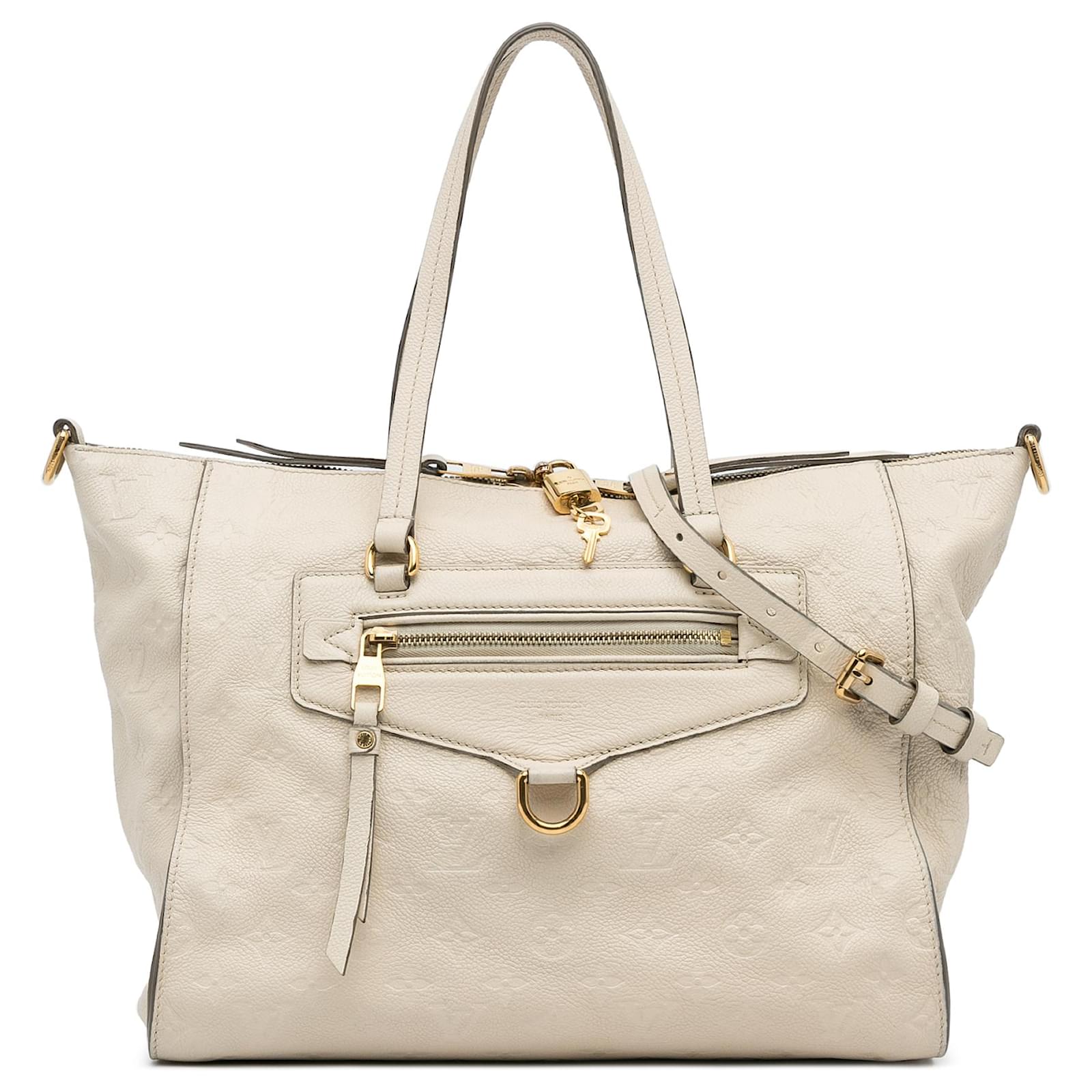 Louis Vuitton White Monogram Empreinte Lumineuse PM Leather ref.1109422 ...