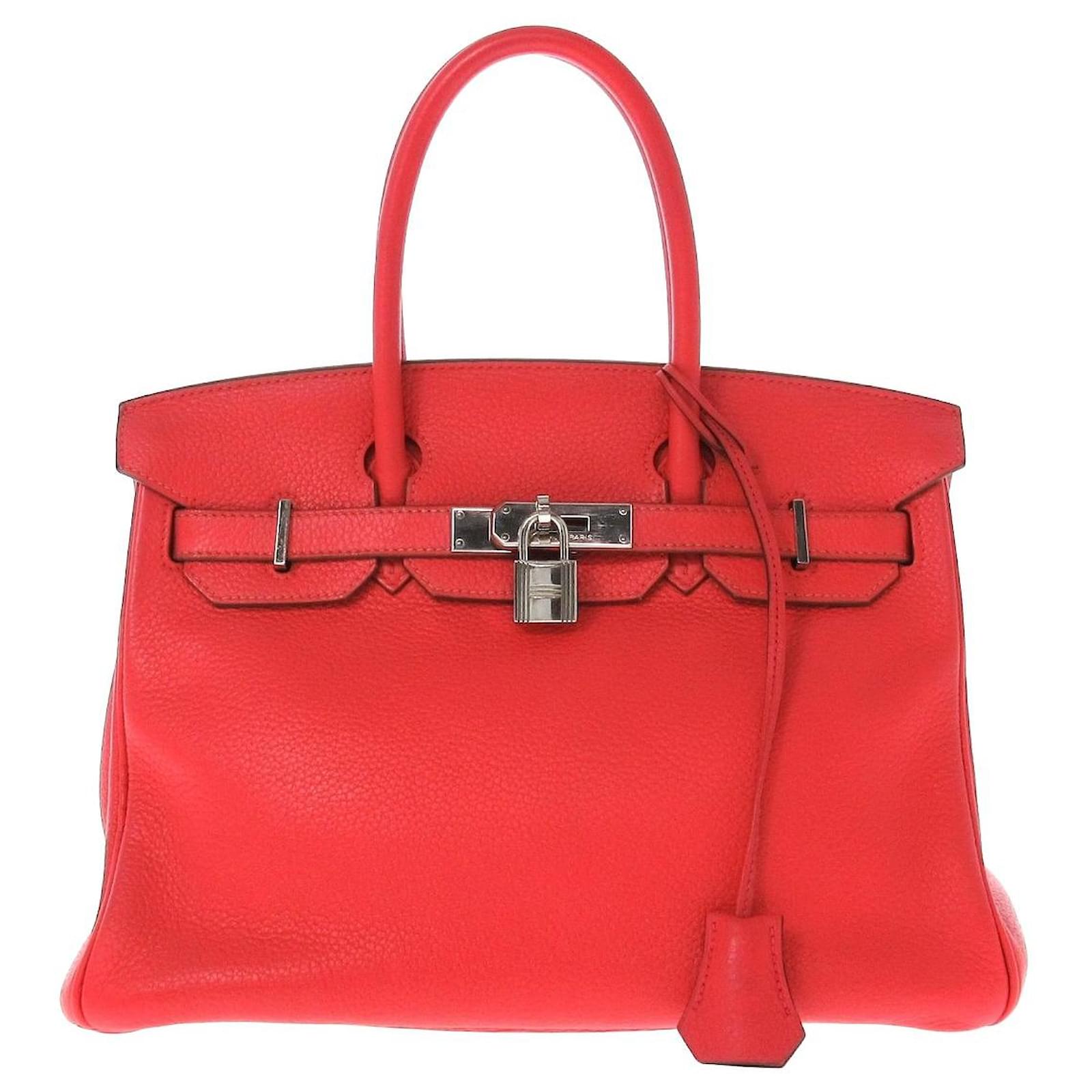 Hermès Birkin 30 Red Leather ref.1109465 - Joli Closet