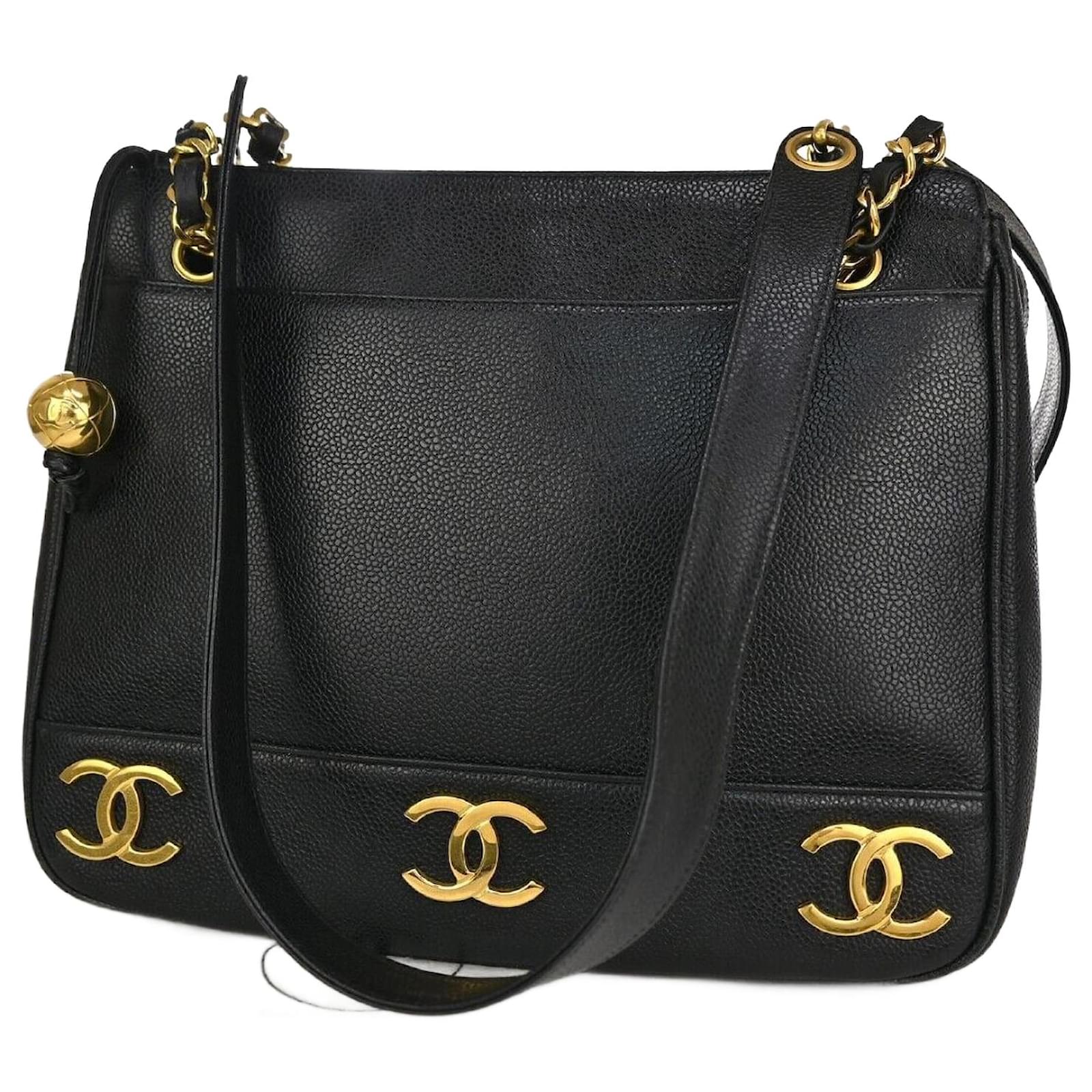 Timeless Chanel Triple coco Black Leather ref.1110919 - Joli Closet