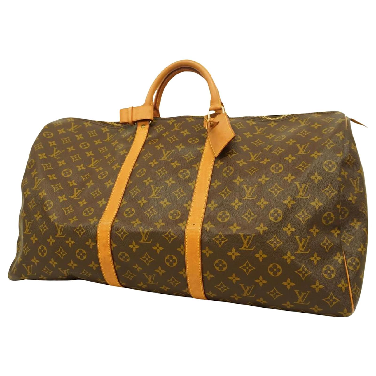 Louis Vuitton Keepall 60 Brown Cloth ref.1111384 - Joli Closet
