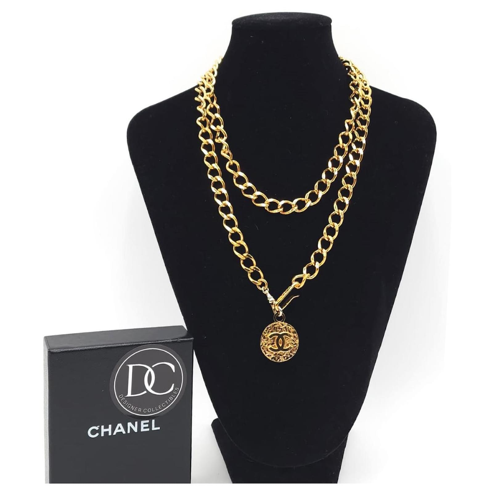 Chanel Gold Medallion Pendant Chain Necklace Belt (Sold) - Joli Closet