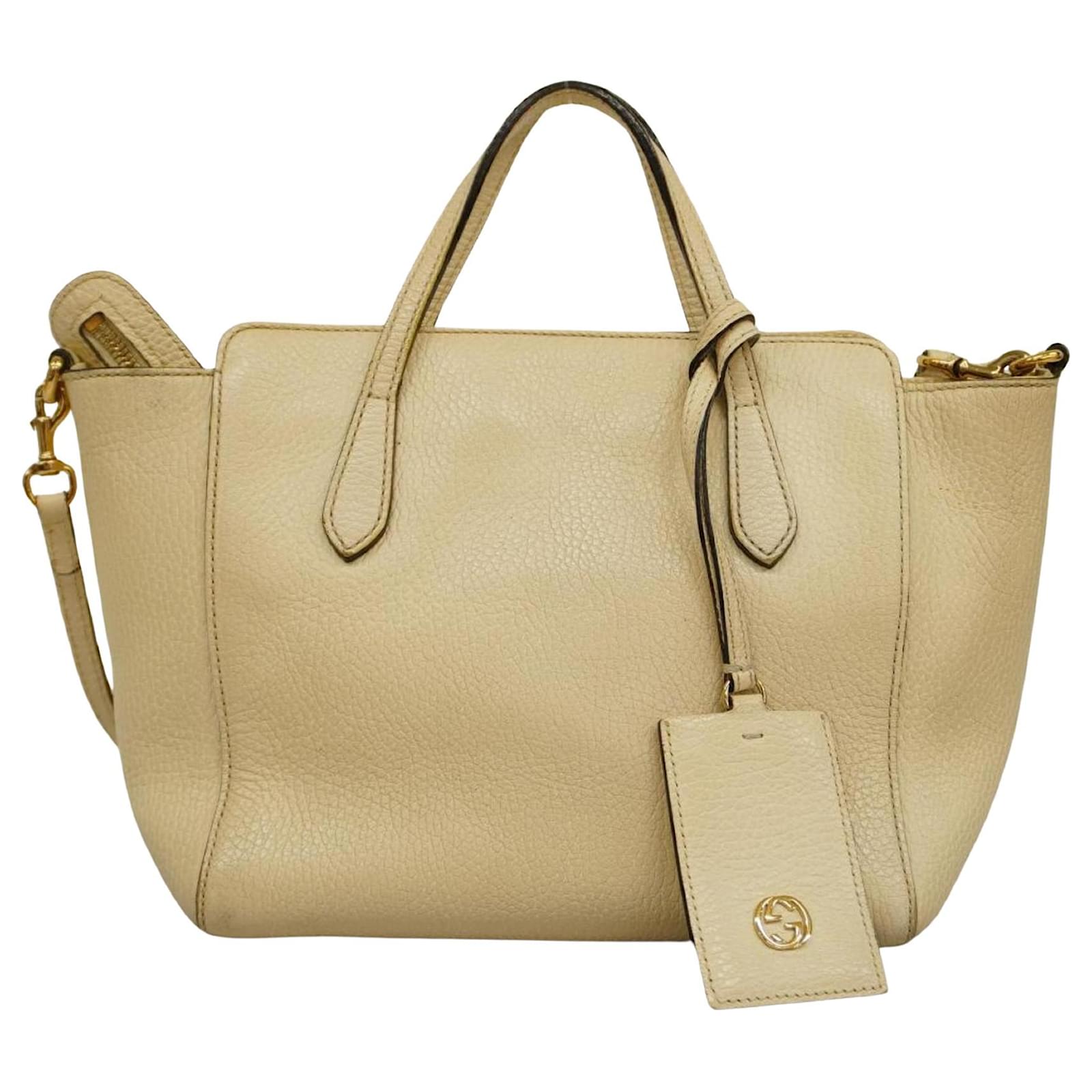 Gucci Swing Beige Leather ref.1114936 - Joli Closet
