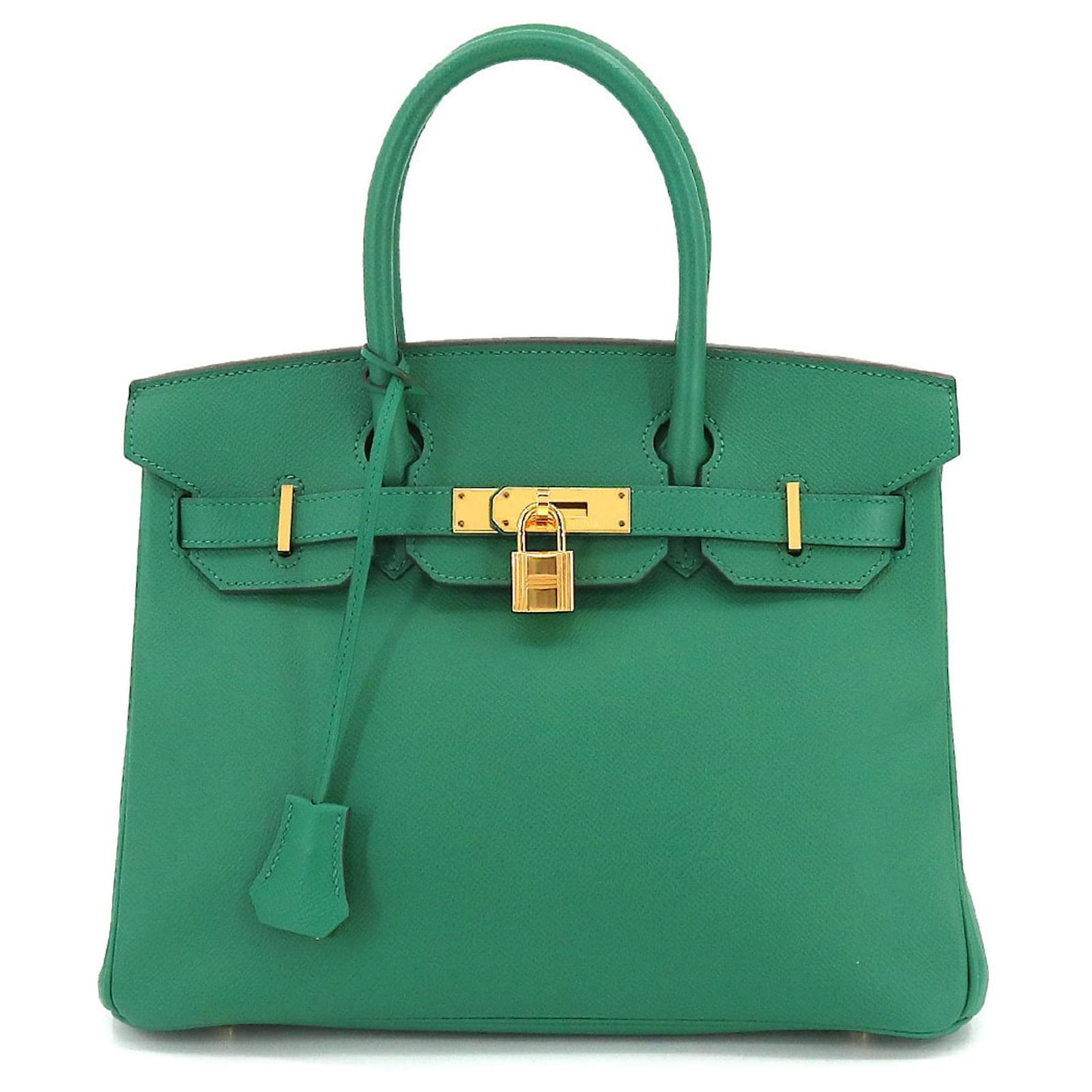 Hermès HERMES BIRKIN 30 Green Leather ref.1116536 - Joli Closet