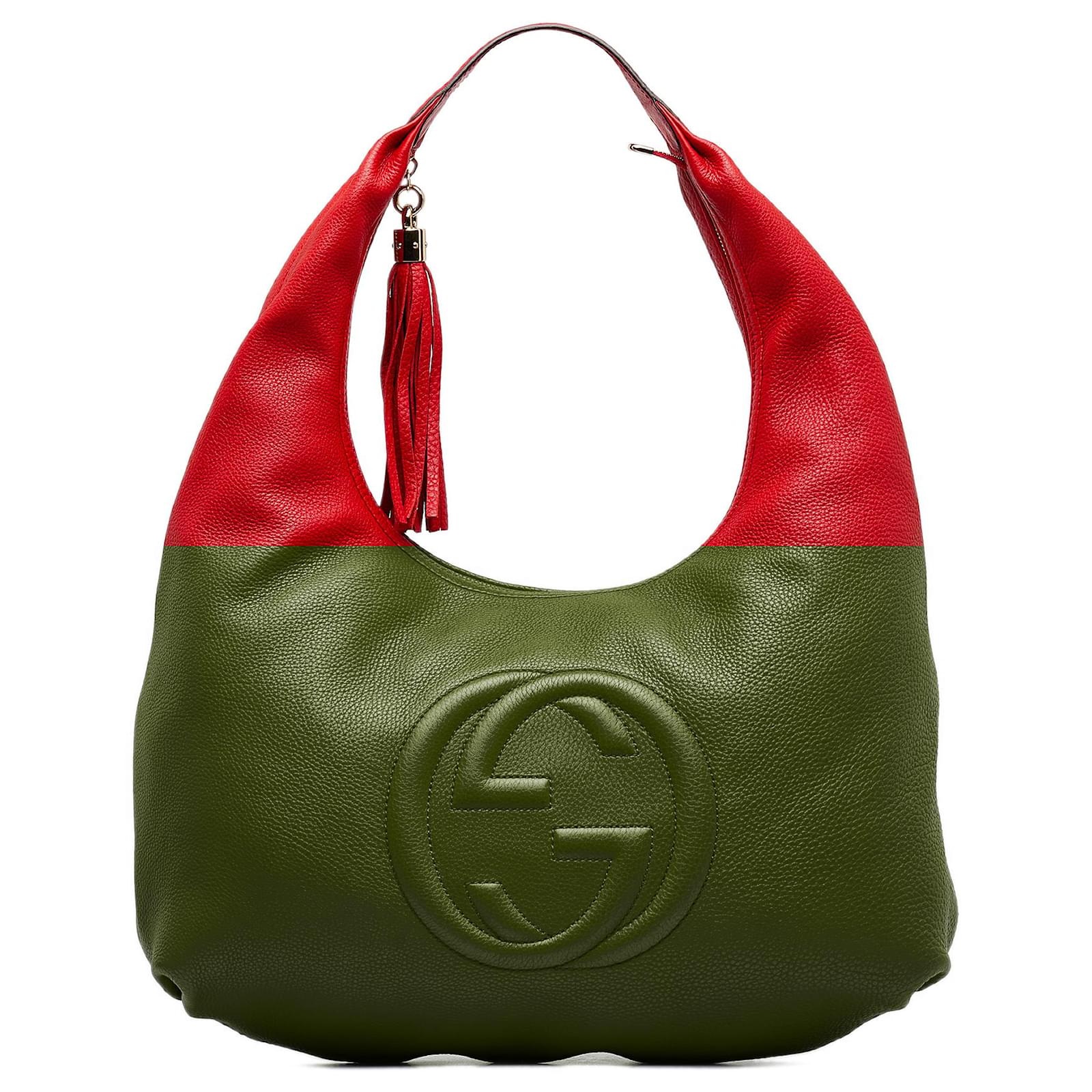 Gucci Red Soho Hobo Bag Leather Pony-style calfskin ref.1117230 - Joli ...