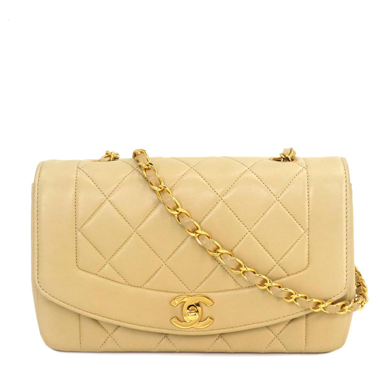 Chanel Diana Beige Leather ref.1117917 - Joli Closet