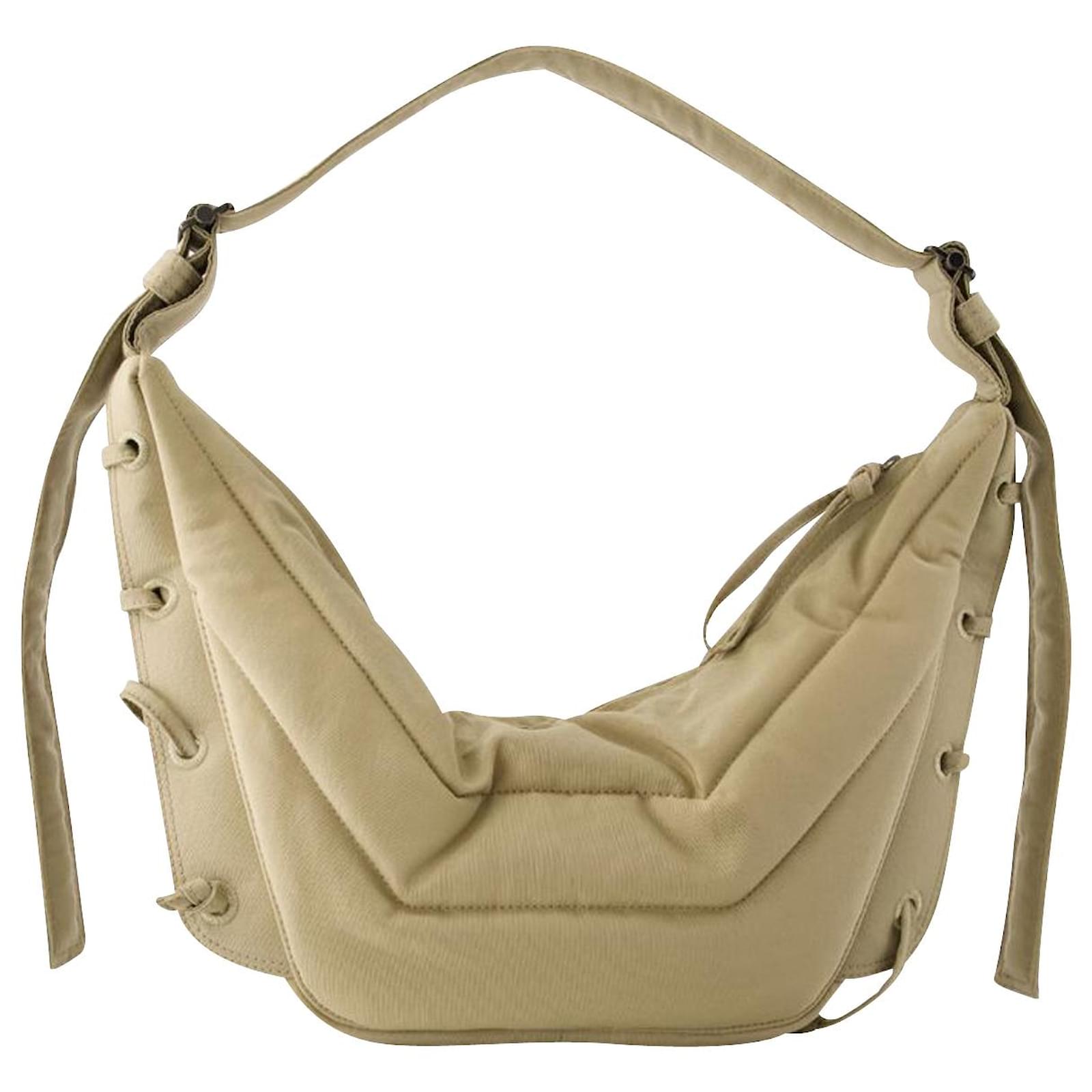 Small Soft Game Bag - Lemaire - Nylon - Beige Leather Pony-style ...
