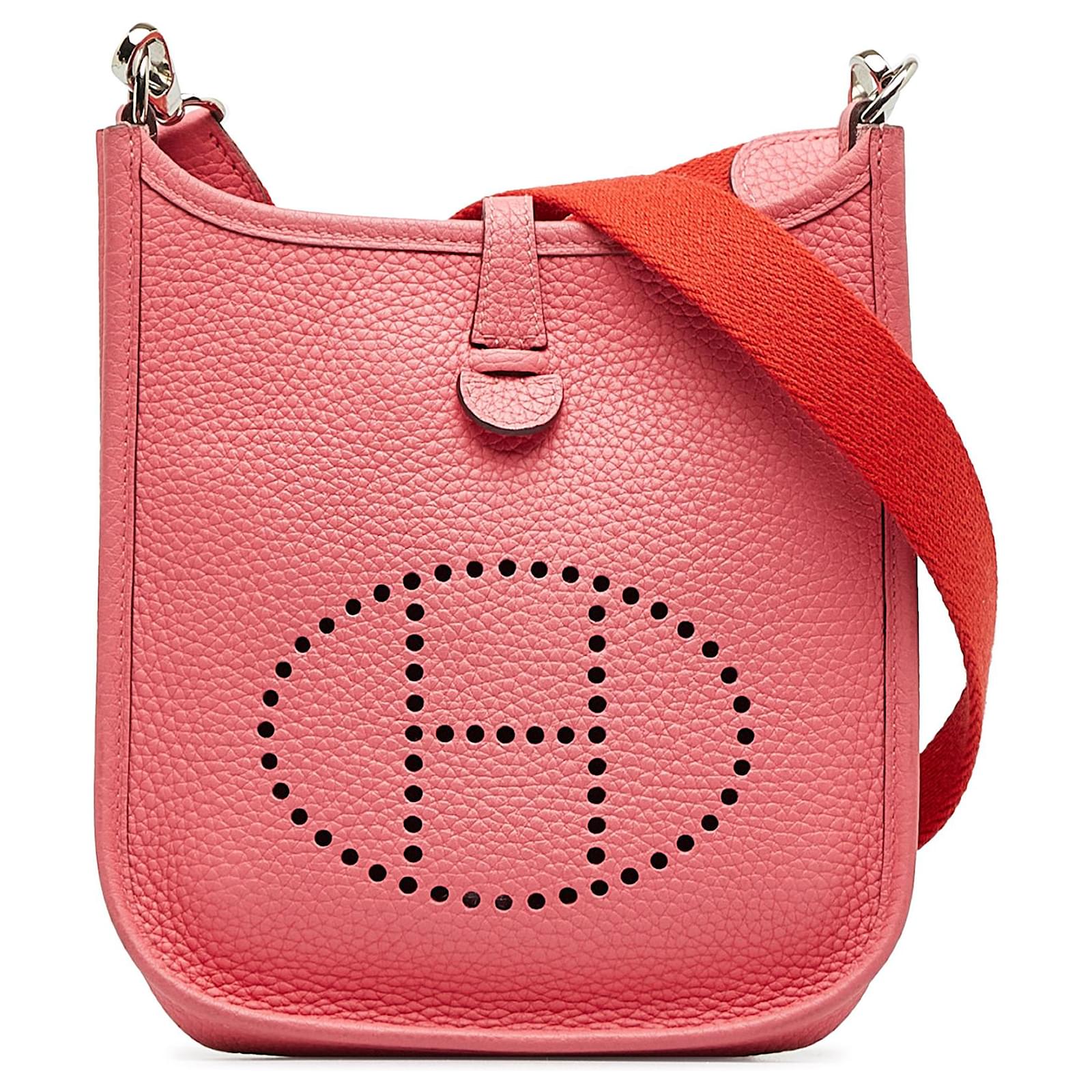 Hermès Hermes Pink Clemence Amazone Evelyne TPM 16 Leather Pony-style ...