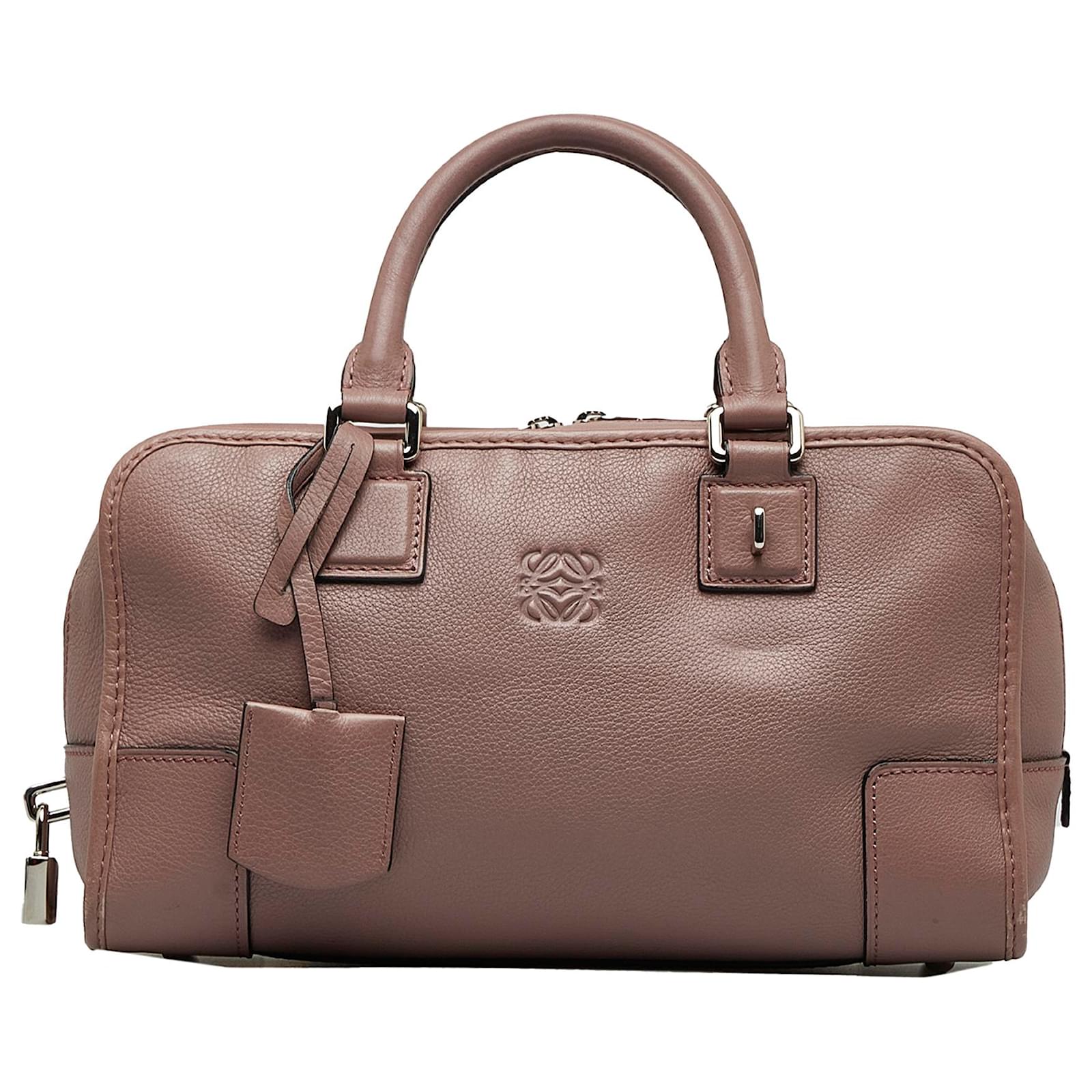 Loewe Pink Amazona 28 handbag Leather Pony-style calfskin ref.1125185 ...